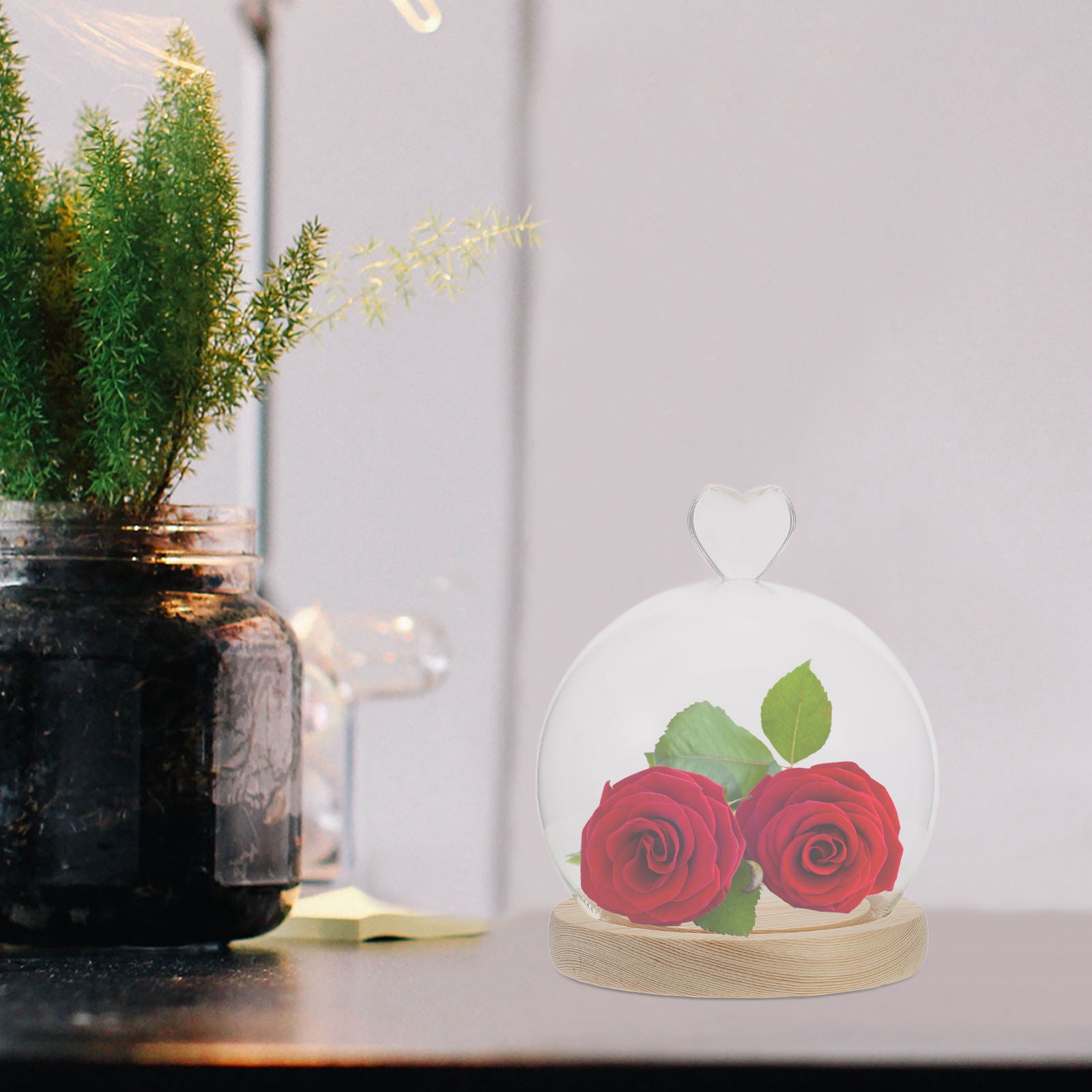 Raindrops Glass Cover Ornaments Clear Domes for Display Cloche Pastry ...