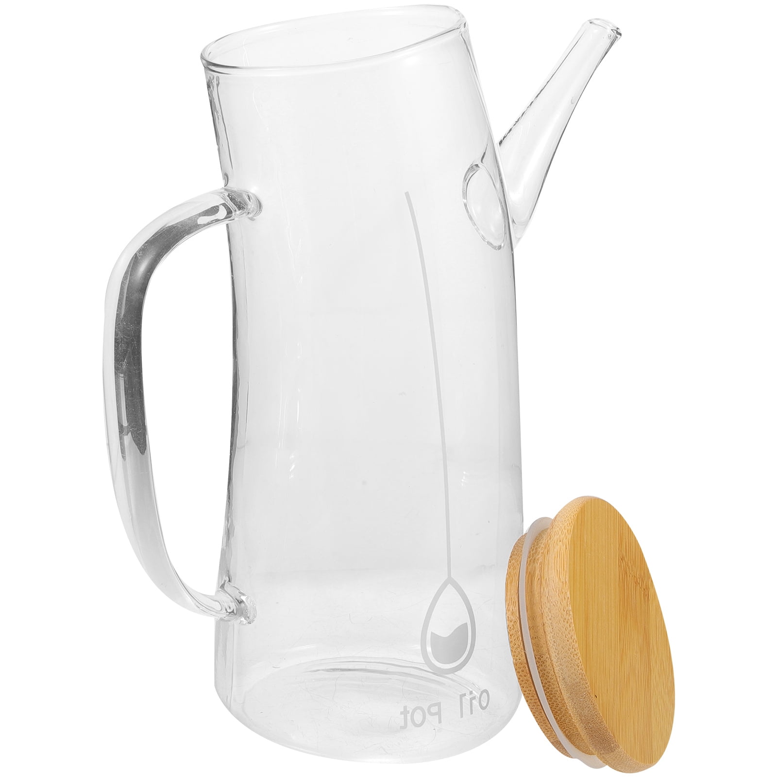 Raindrops Glass Oiler Restaurant Container Spout Large Capacity Pot ...