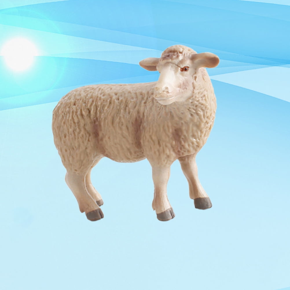 Raindrops Goat Figurine Wild Animal Model Realistic Sheep Model Child 8 ...
