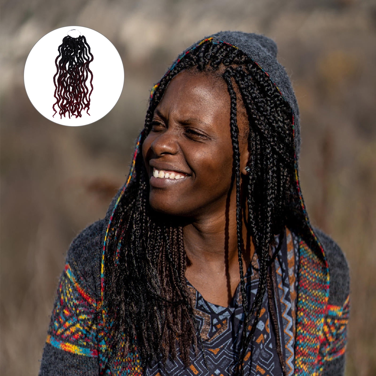 Raindrops Goddess Locs Crochet Hair Fiber Nu Braids Accessories for ...