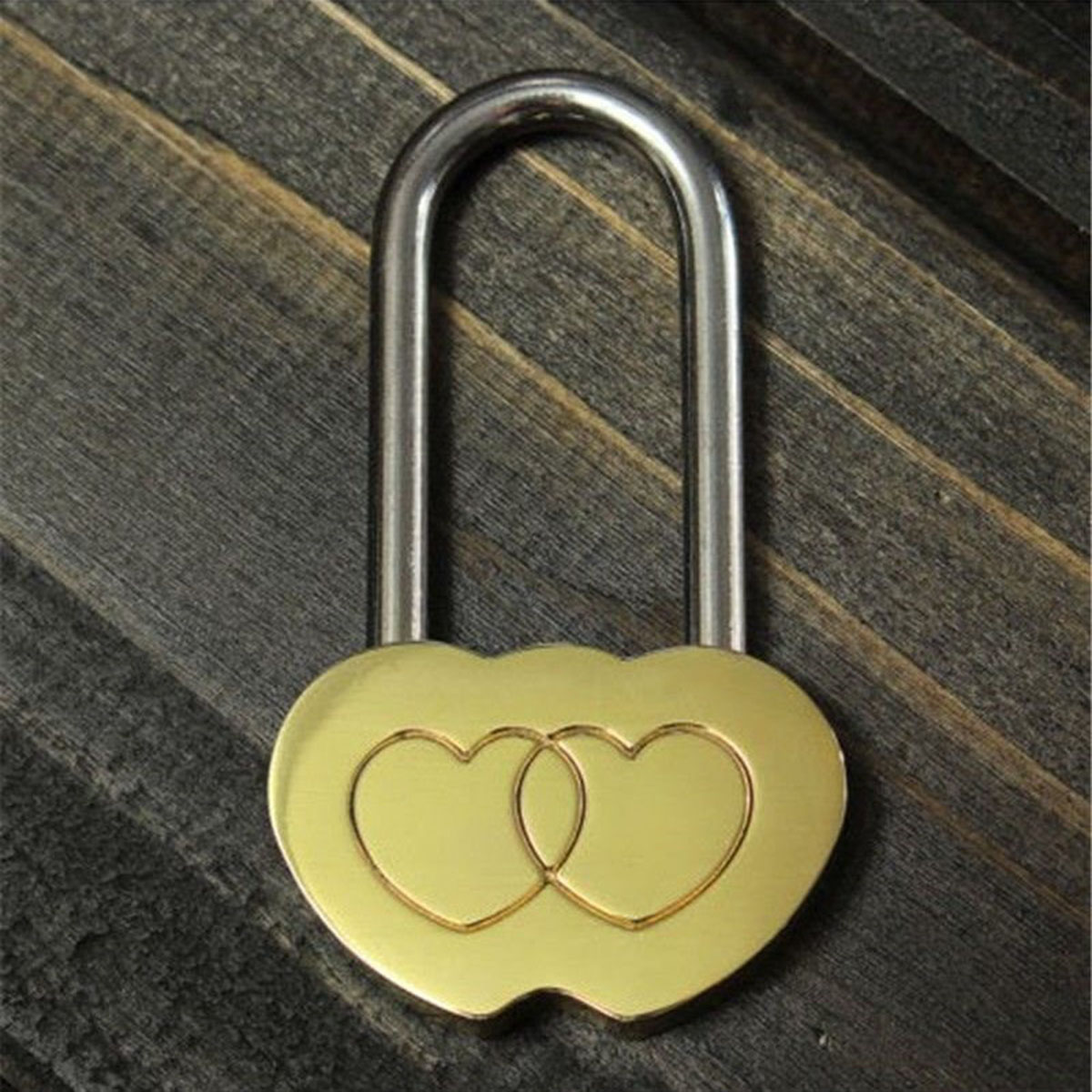 Raindrops Golden Copper Love Lock for Decorating with High Polish No ...