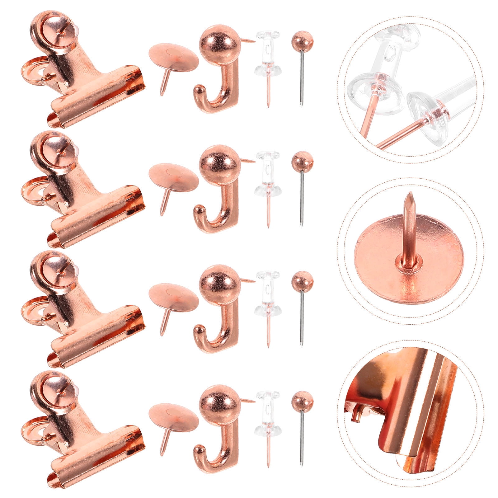 Raindrops Golden Metal Push Pins Set for Fixing Maps and Crafts with ...