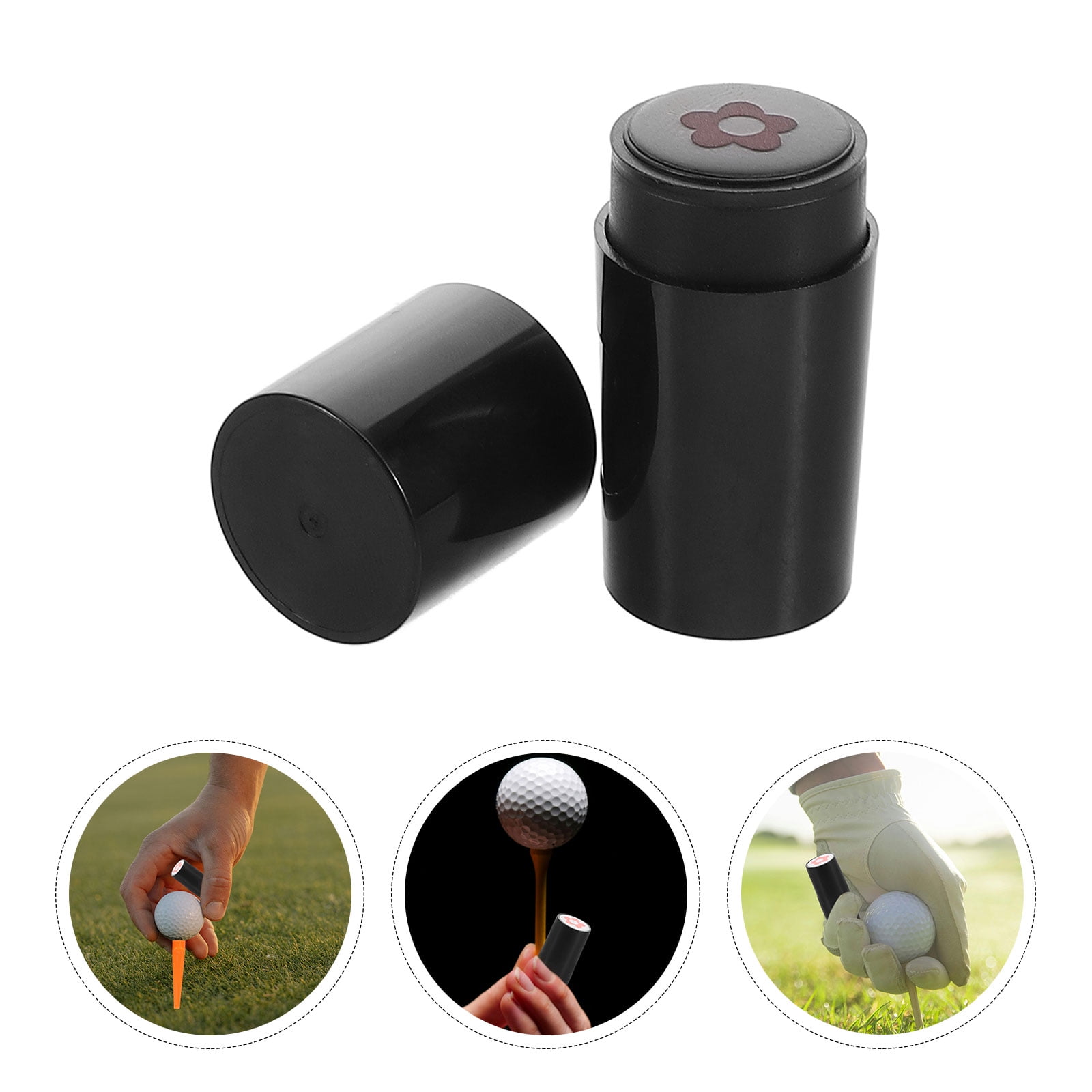 Raindrops Golf Ball Stamp Red Flower Shaped Golf Ball Stamper Self ...