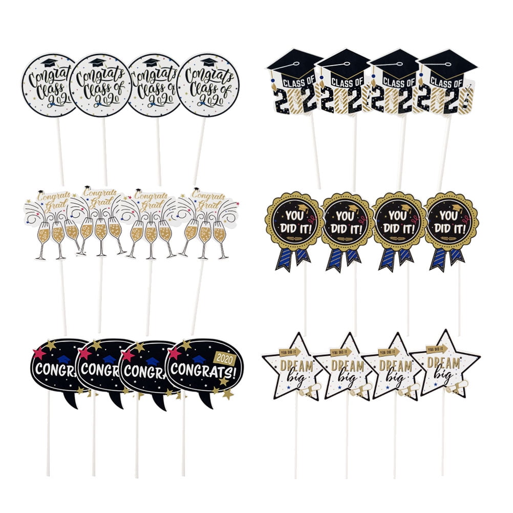 Raindrops Graduation Cake Toppers with Delicate Design for Beautiful ...