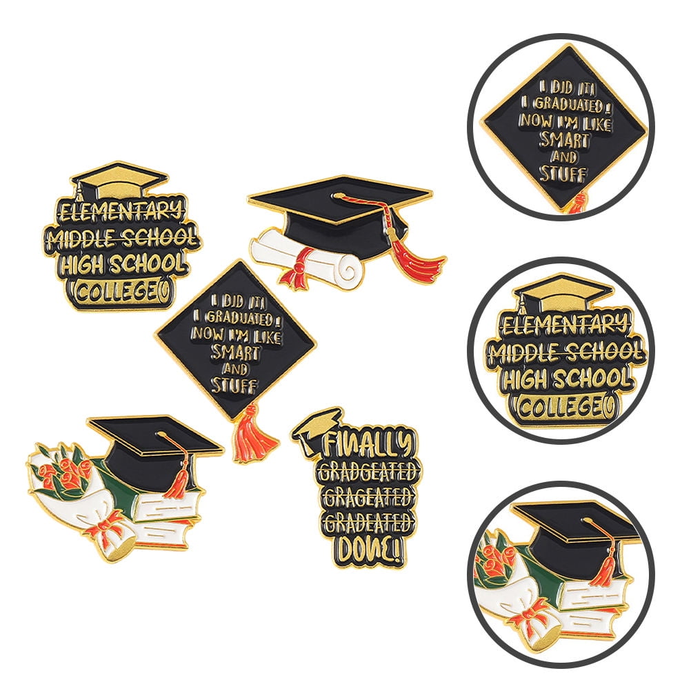 Raindrops Graduation Cap brooch Pin Made of Alloy with Delicate Charms ...