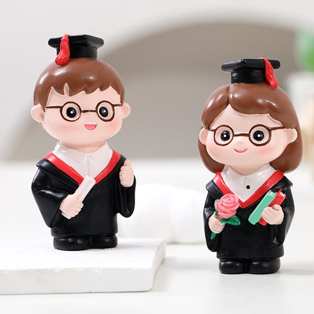 Raindrops Graduation Ornament Statues in Assorted Color for Decor 2 ...