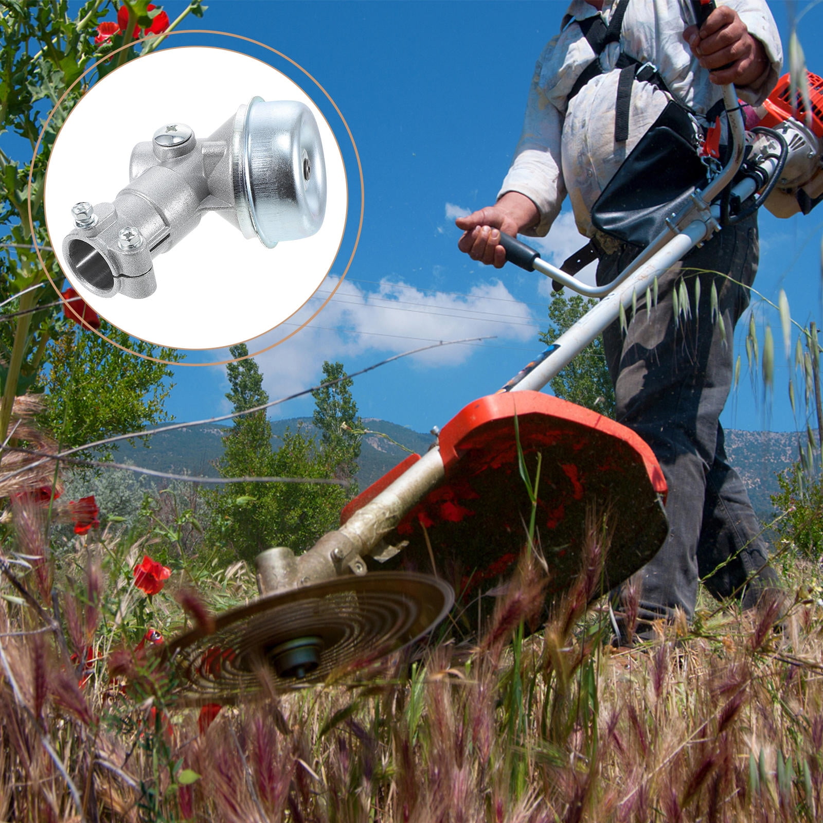 Raindrops Grass Trimmers Parts Lawn Mower Gear Box Replacement Gear ...