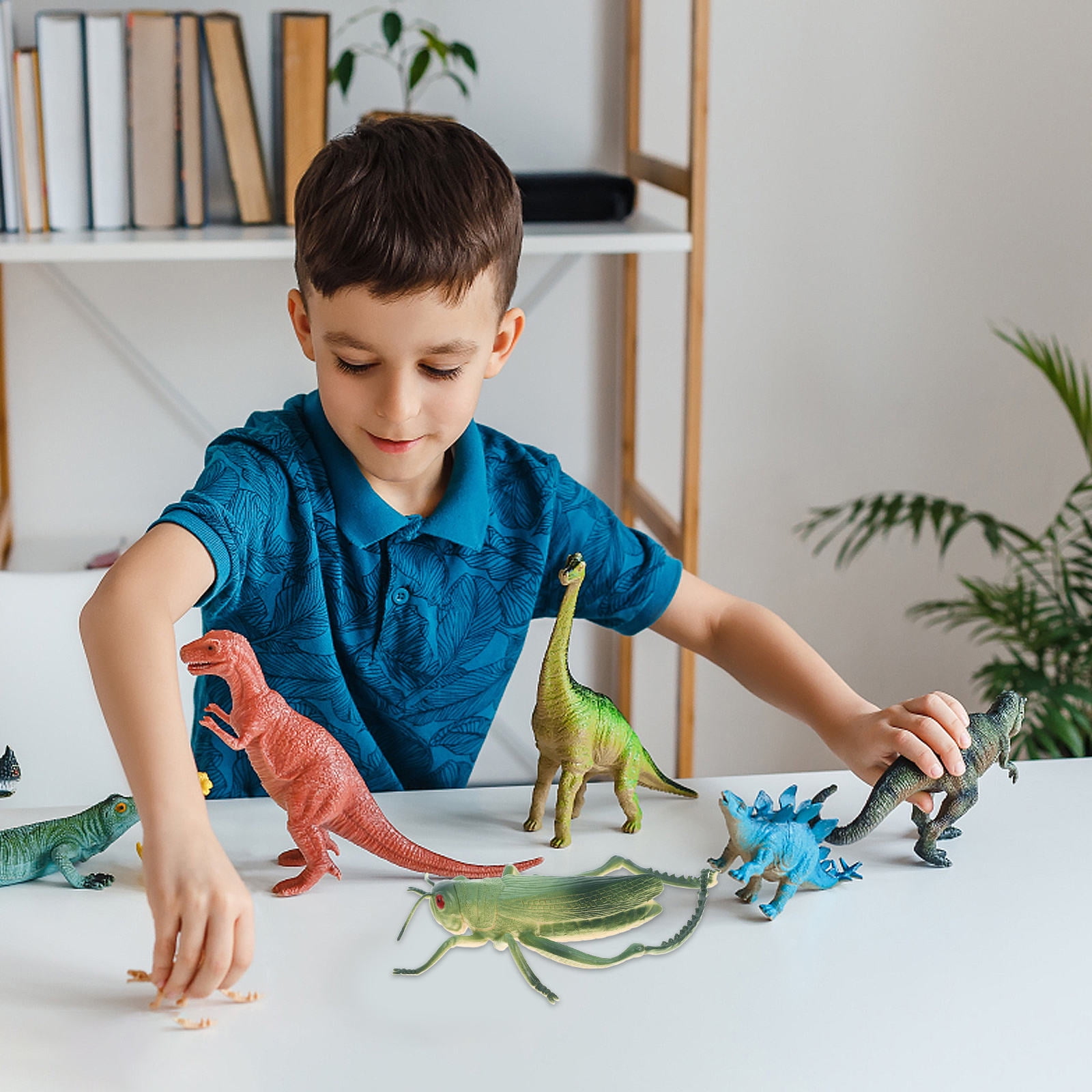 Raindrops Grasshoppers Plastic Insect Figures Fake Bugs Toys Insect Figures Toys Outdoor Playset ...