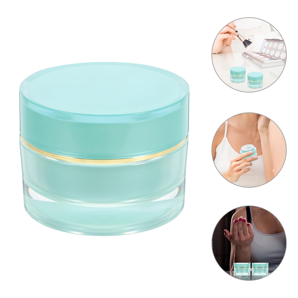 Raindrops Green Acrylic Cream Jar LeakProof Travel Container Compact ...