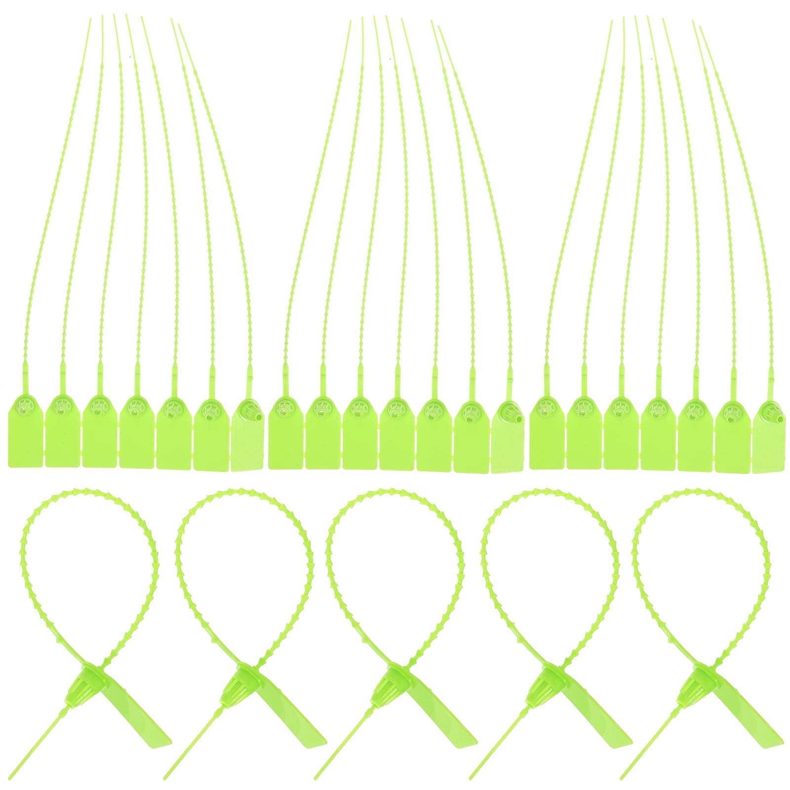 Raindrops Green PP Cable Ties with Labels for Securing Wires and Cables ...
