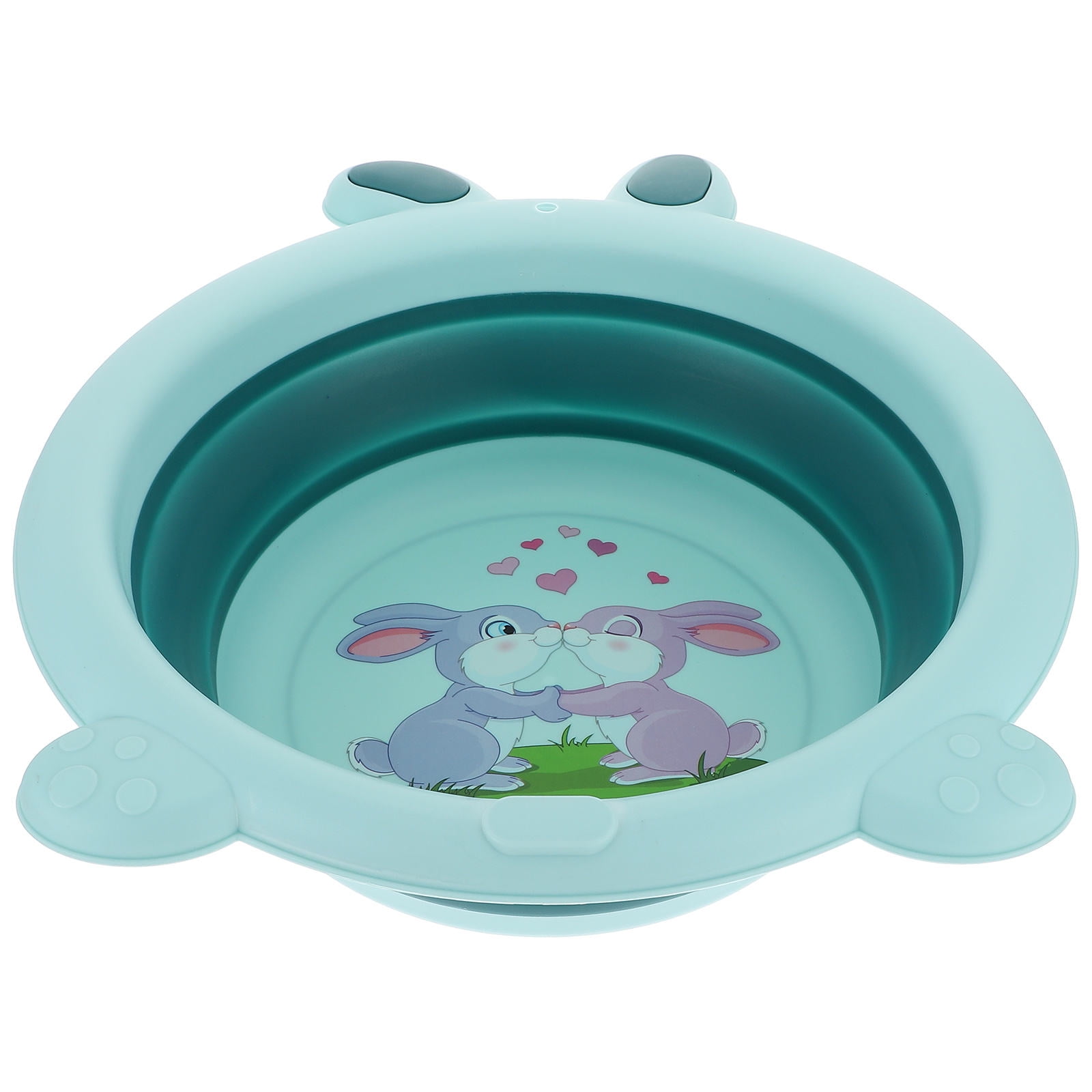Raindrops Green Portable Collapsible Wash Basin for Kids and Toddlers ...