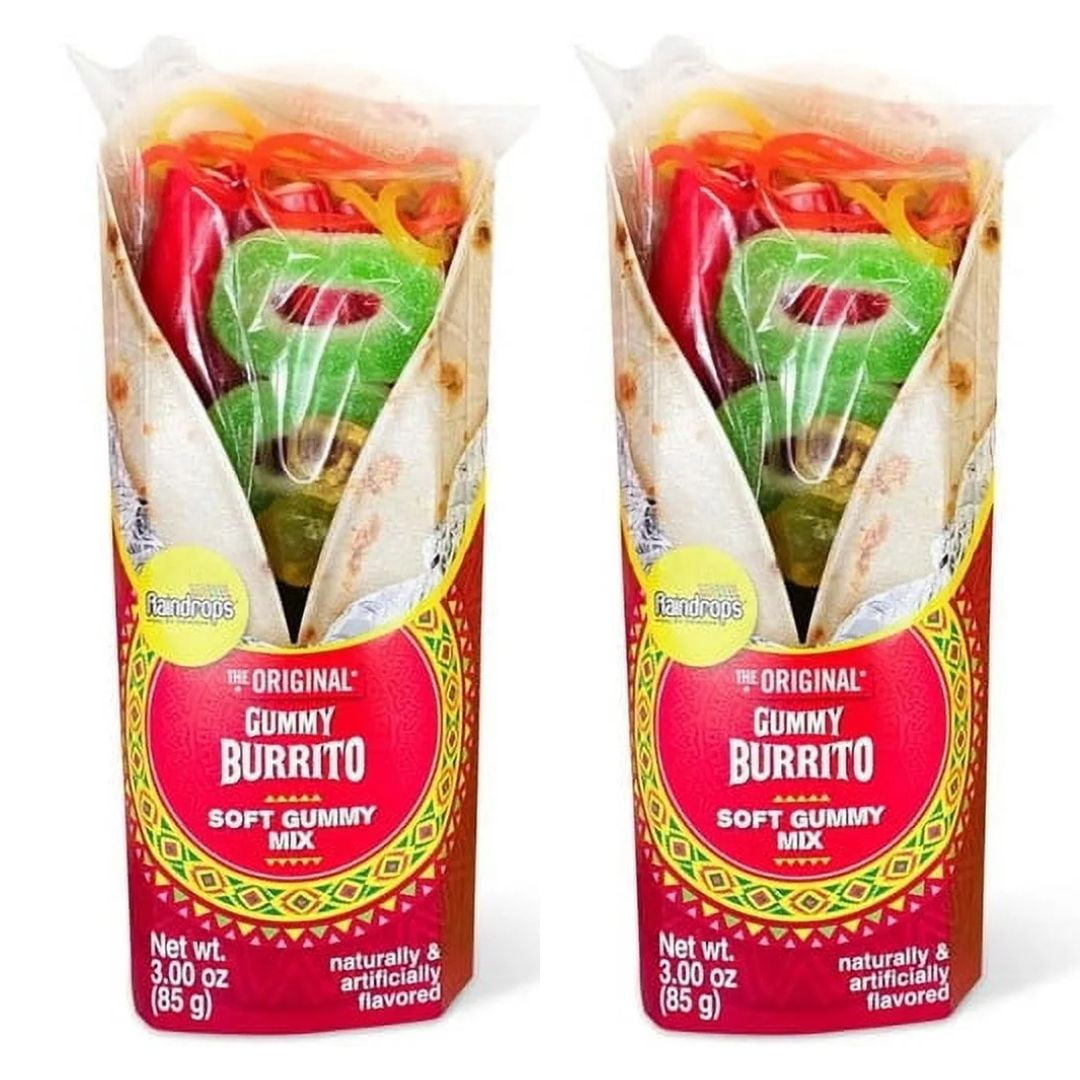 Raindrops Gummy Burrito Soft Gummy Mix 3 Oz (Pack of 2) - Walmart.com