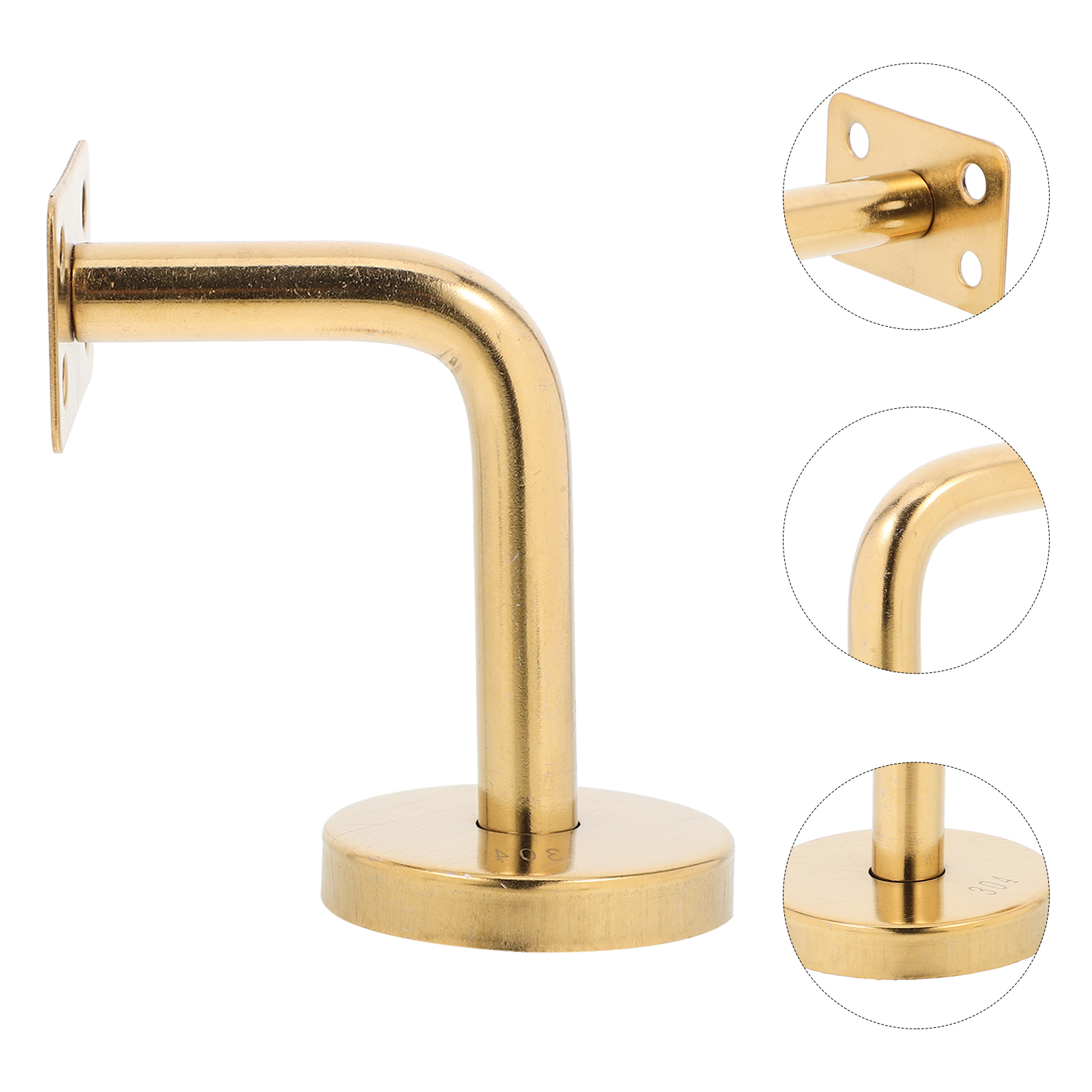 Raindrops HOMEMAXS 1 Set Metal Stair Handrail Bracket Sturdy Heavy Duty ...