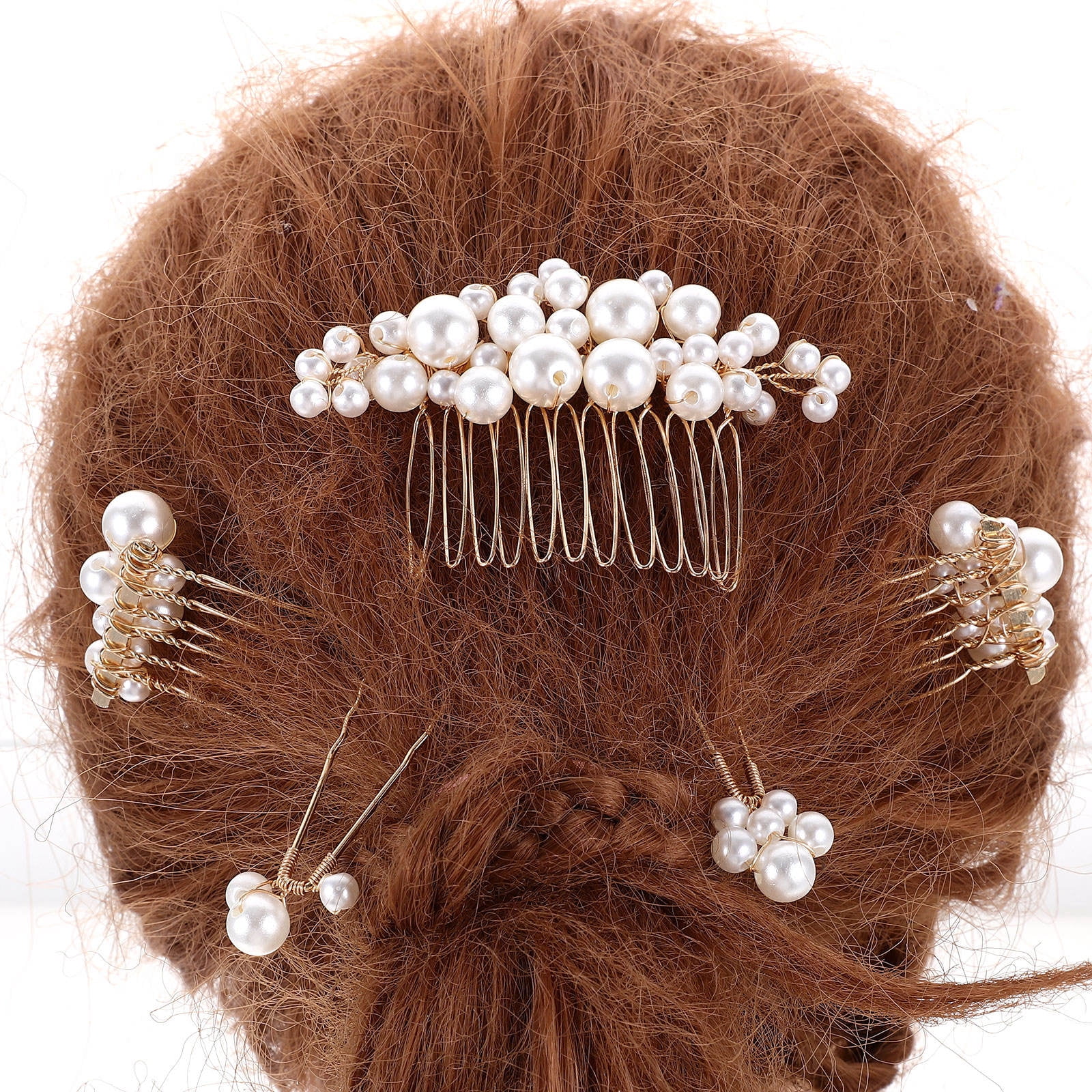 Raindrops Hair Accessories Set Women Girl Wedding Decor Women's Bride ...