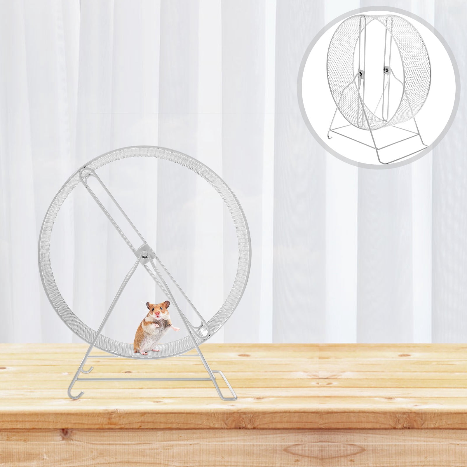 UKCOCO Silent Hamster Wheel, Wire Mesh Exercise Wheel Toy with Iron ...