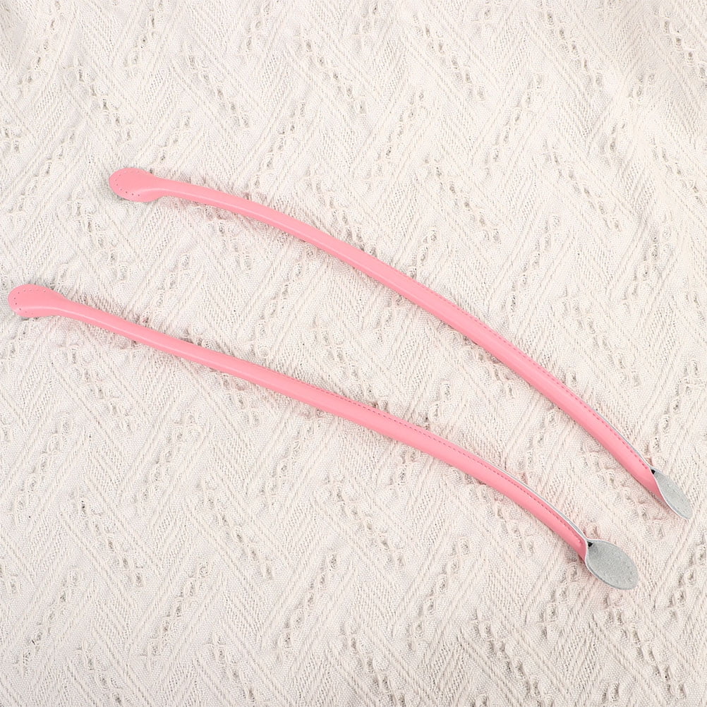 Raindrops Handbag Strap 1 Pair Pink Leather for Tote Bag Diy Projects ...