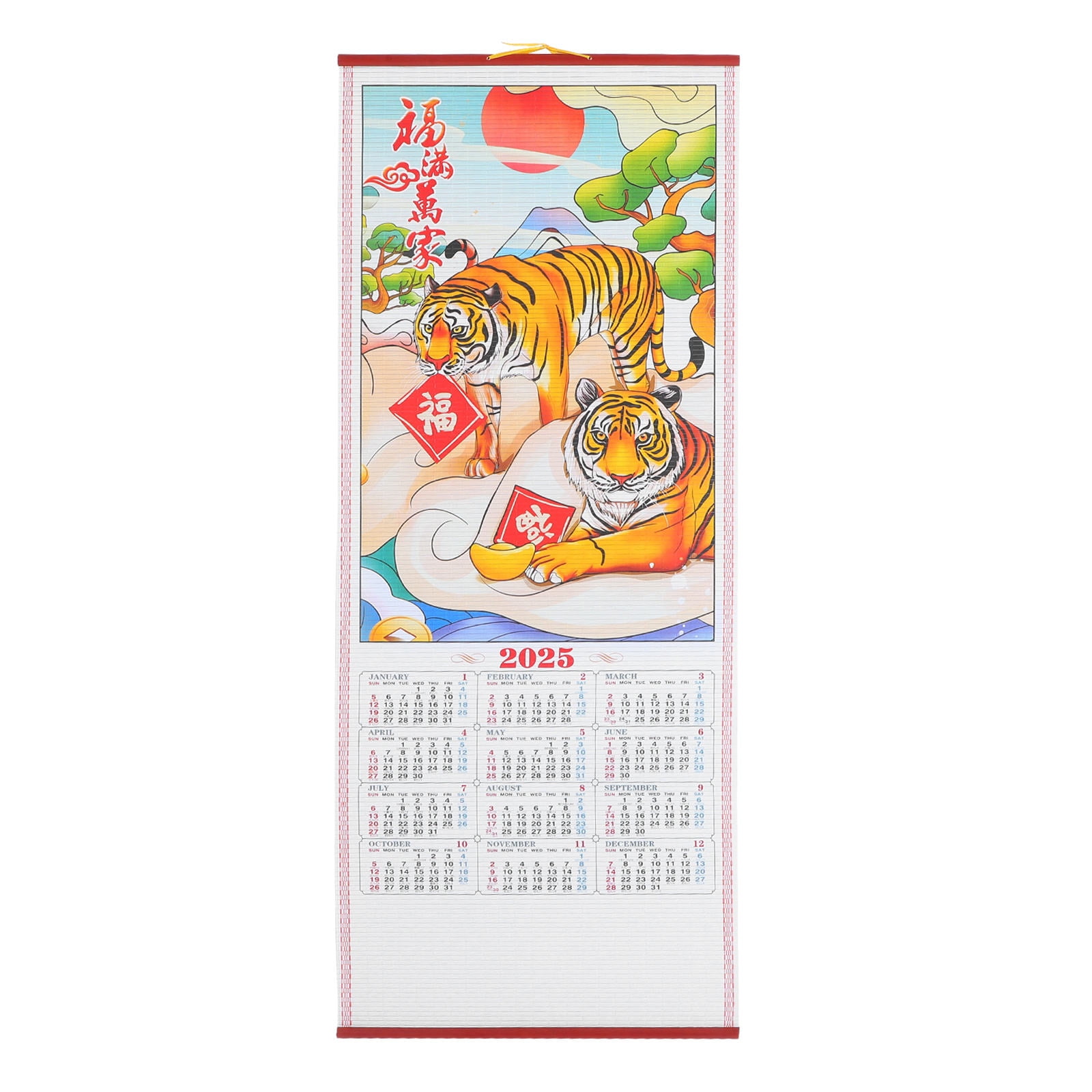 Raindrops Hanging Scroll Calendar Daily Monthly Planning Agenda Mother ...