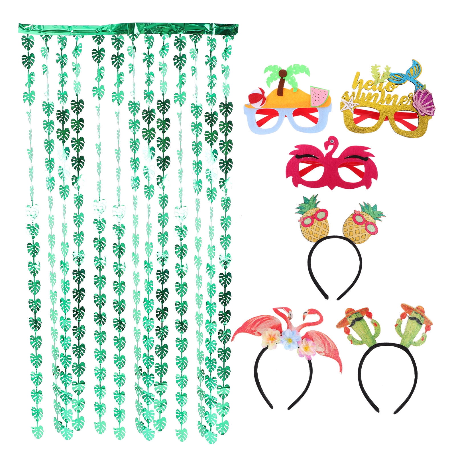 Raindrops Hawaii Party Photo Props Set with Funny Eyeglasses and ...