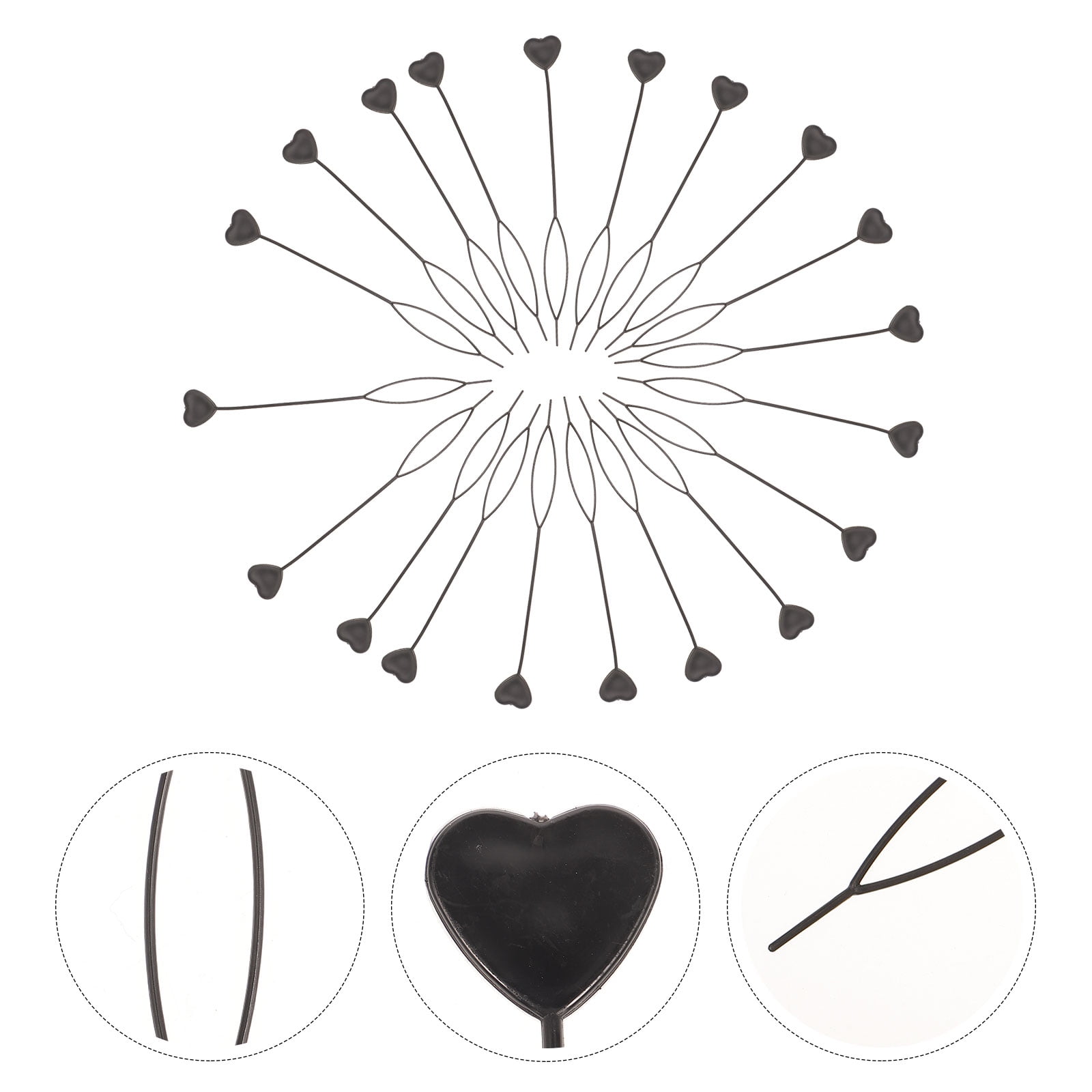 Raindrops Heart Shaped Plastic Hair Braid Tool for Styling Ponytail ...