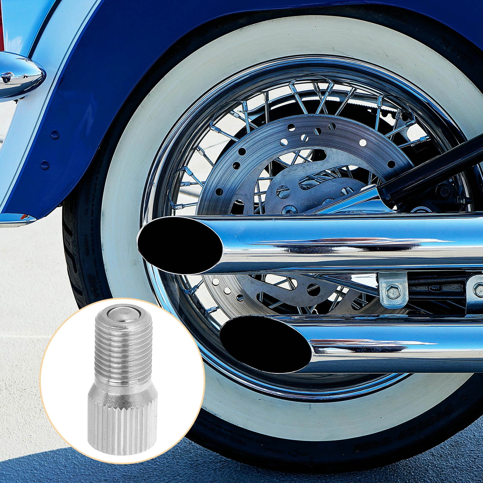 Raindrops Hemoton 19mm Valve Cap Stem Extension Tire Valve Extender ...