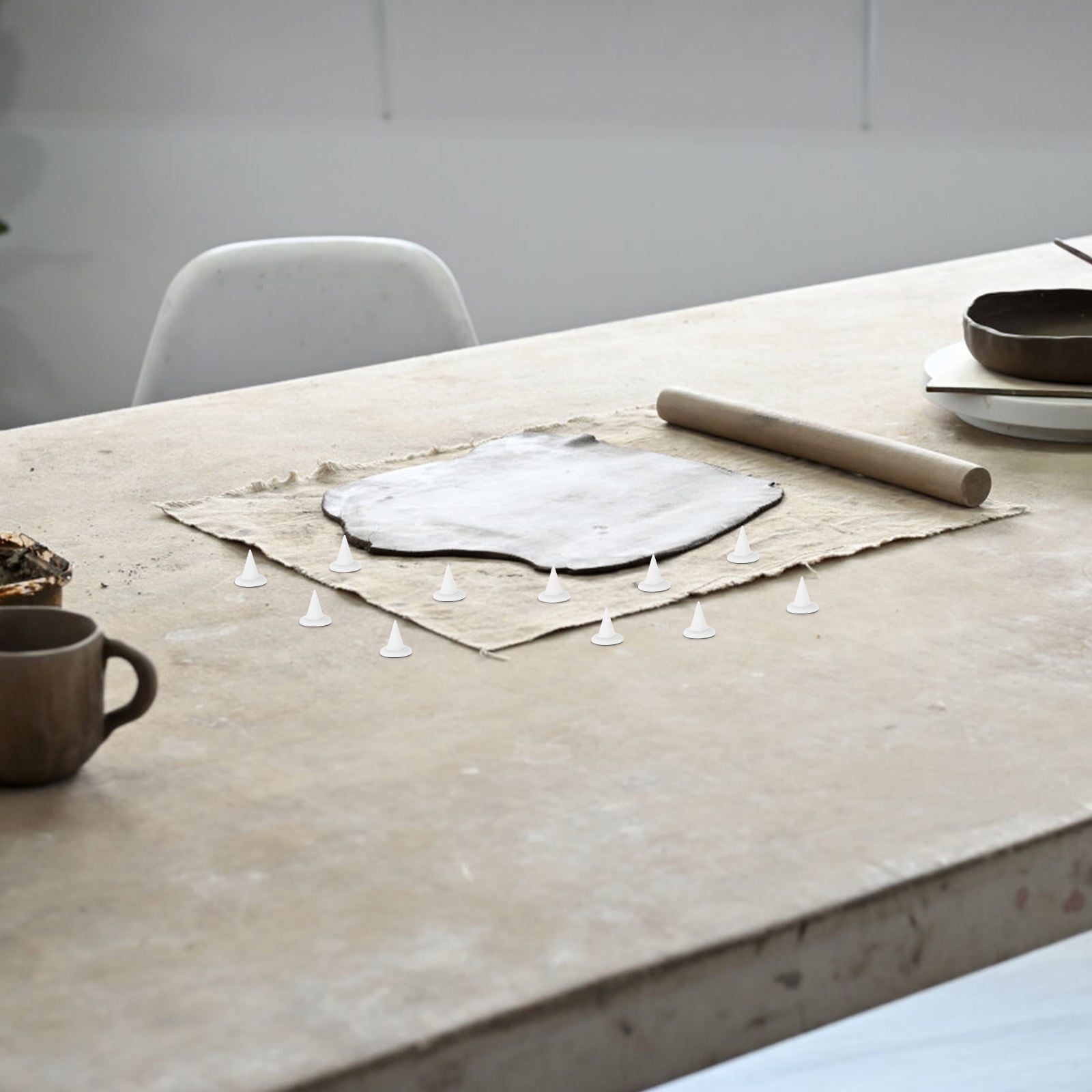 Raindrops Hemoton 25 Pcs Ceramic Nails for Pottery Kiln Cone Stilts DIY ...