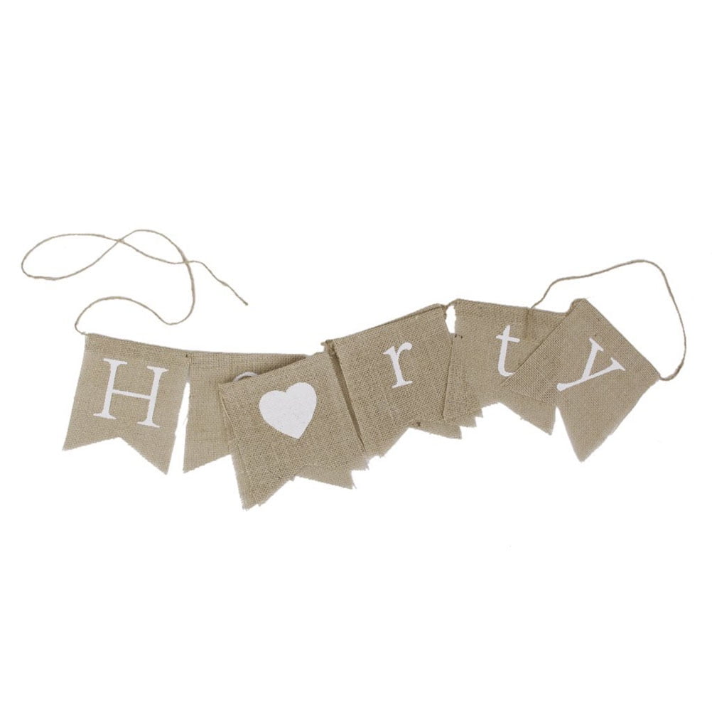Raindrops Hen Party Hessian Bunting Banner Rustic Bridal Shower Party ...
