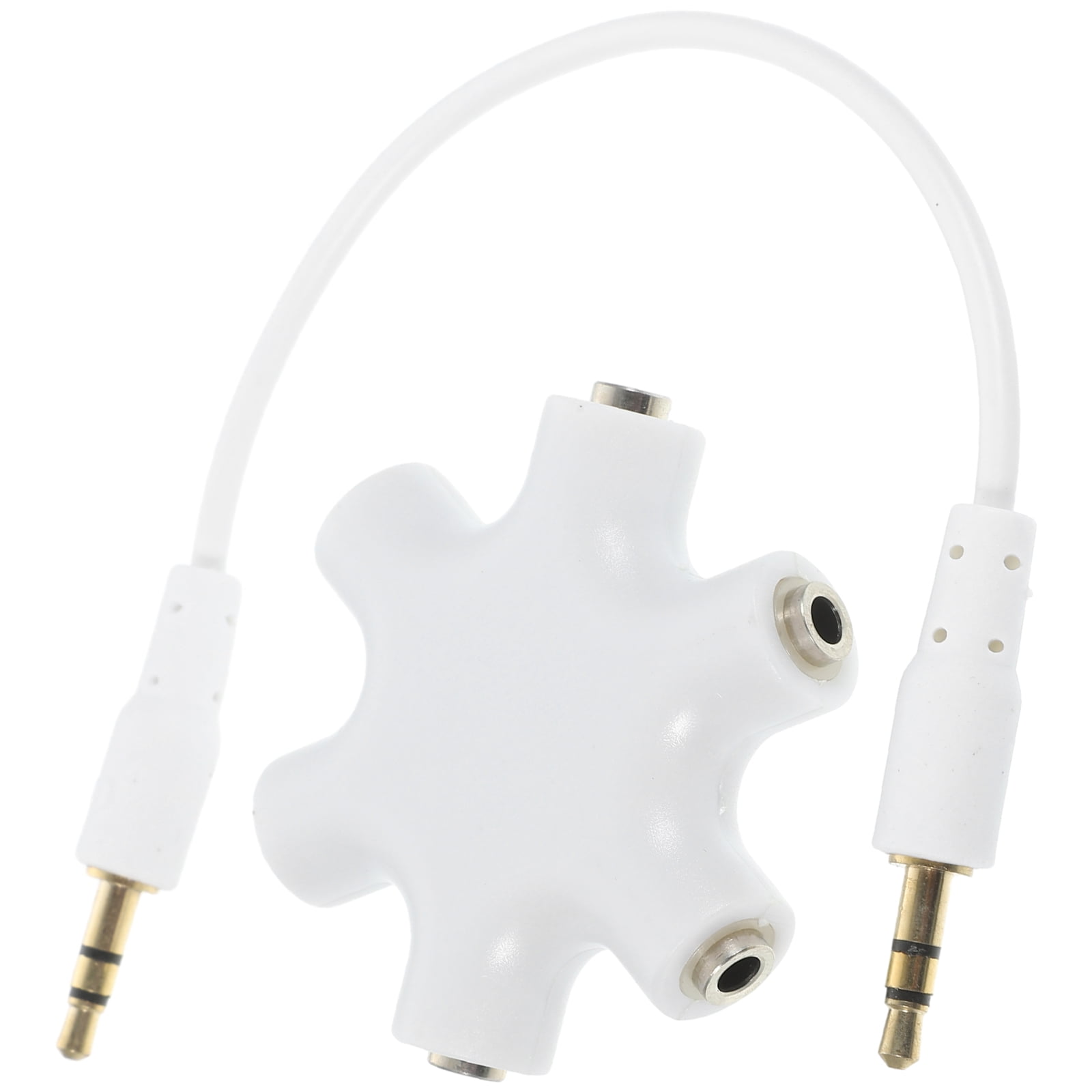 Raindrops Hexangular Headphone Jack Splitter 5 Way 6 Port Female Audio ...