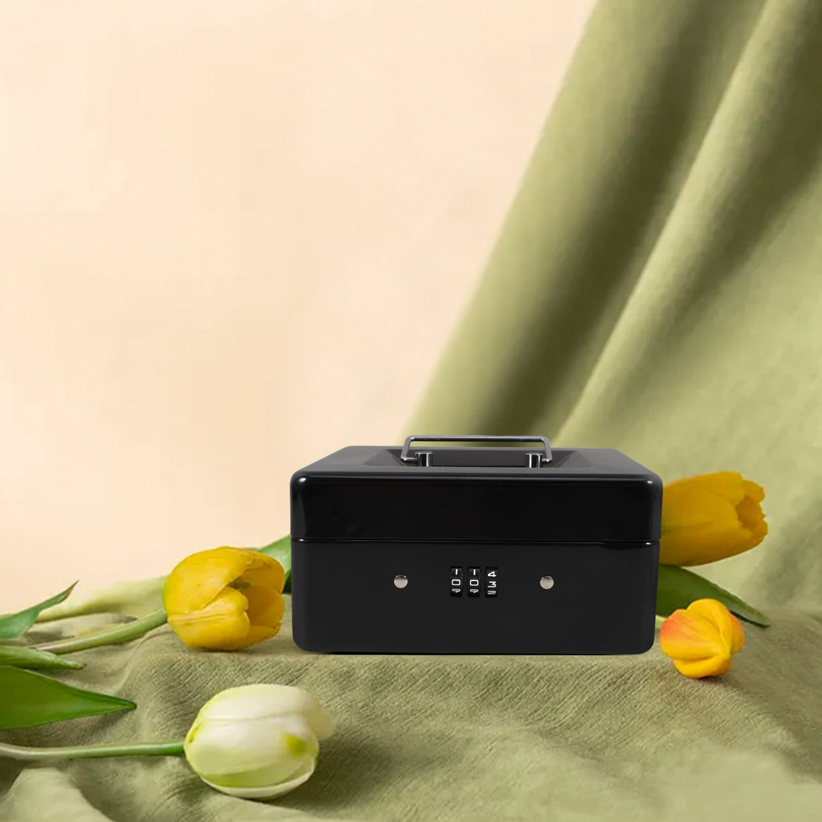 Raindrops Hidden Storage Box With Combination Lock Secure Metal Cash ...