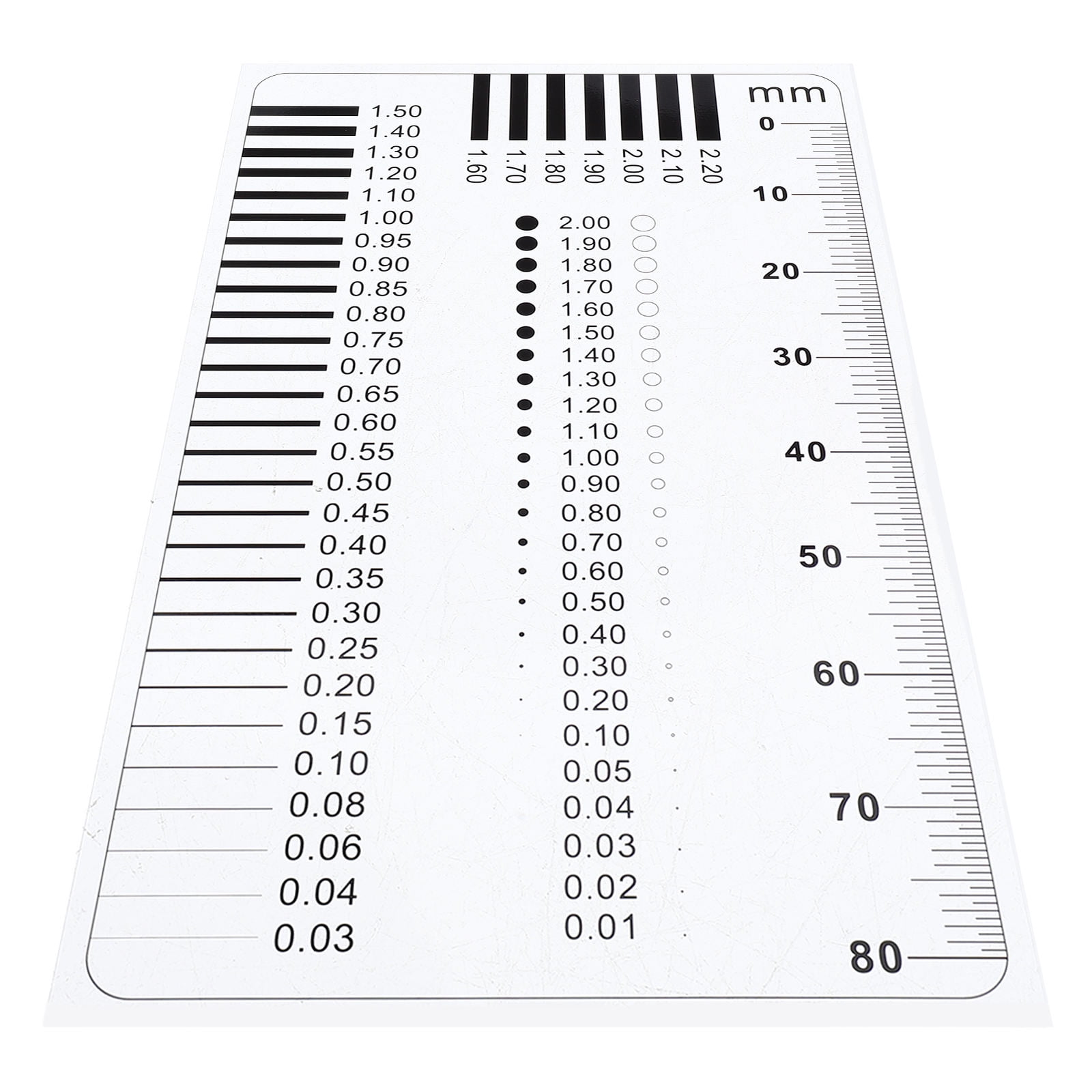 Raindrops High Precision Ruler For Crack Width Measurement Scratch And Spot Detection Tool