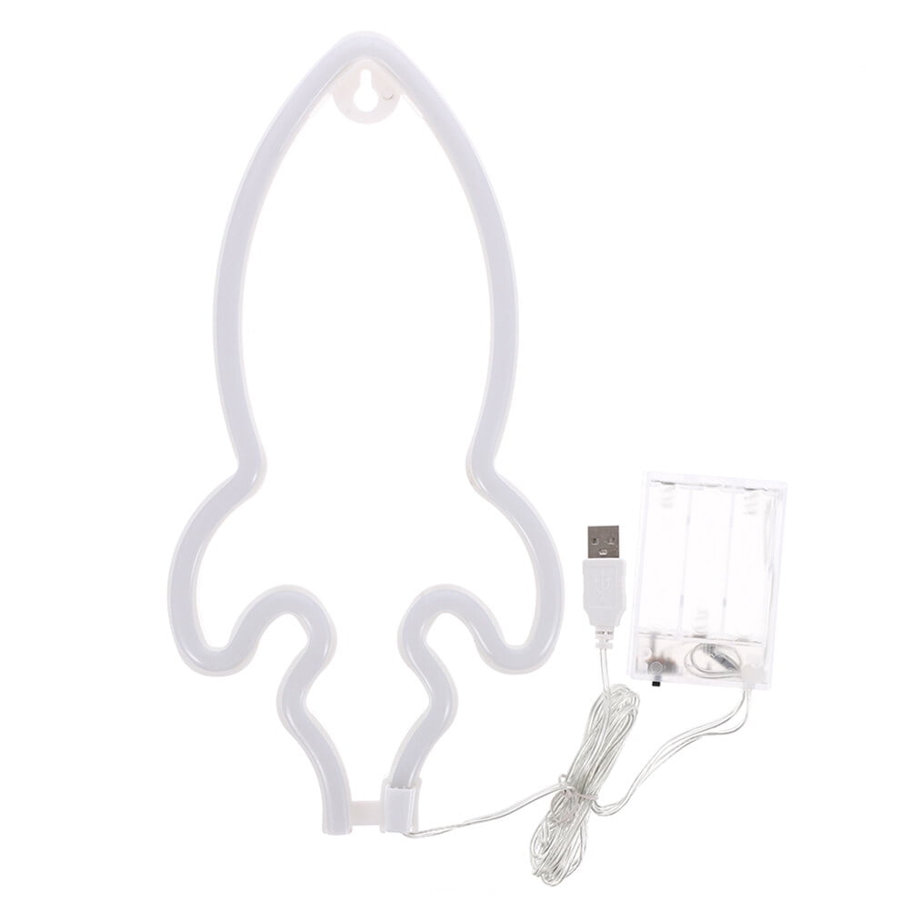 Raindrops Home Decor Lights Rocket Neon Sign Indoor Neon Lamp 29X15X2CM ...