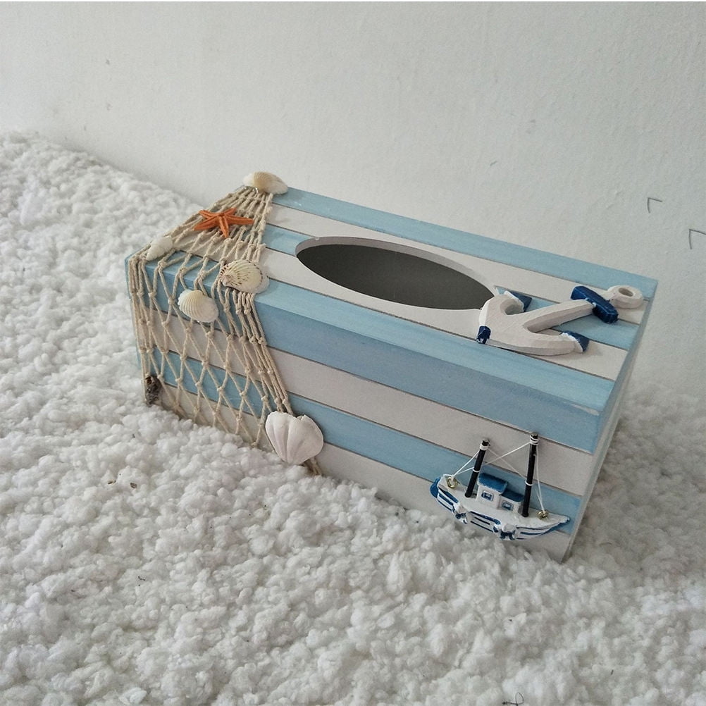 Raindrops Home Decor Mediterranean Tissue Box Decoration Desktop ...