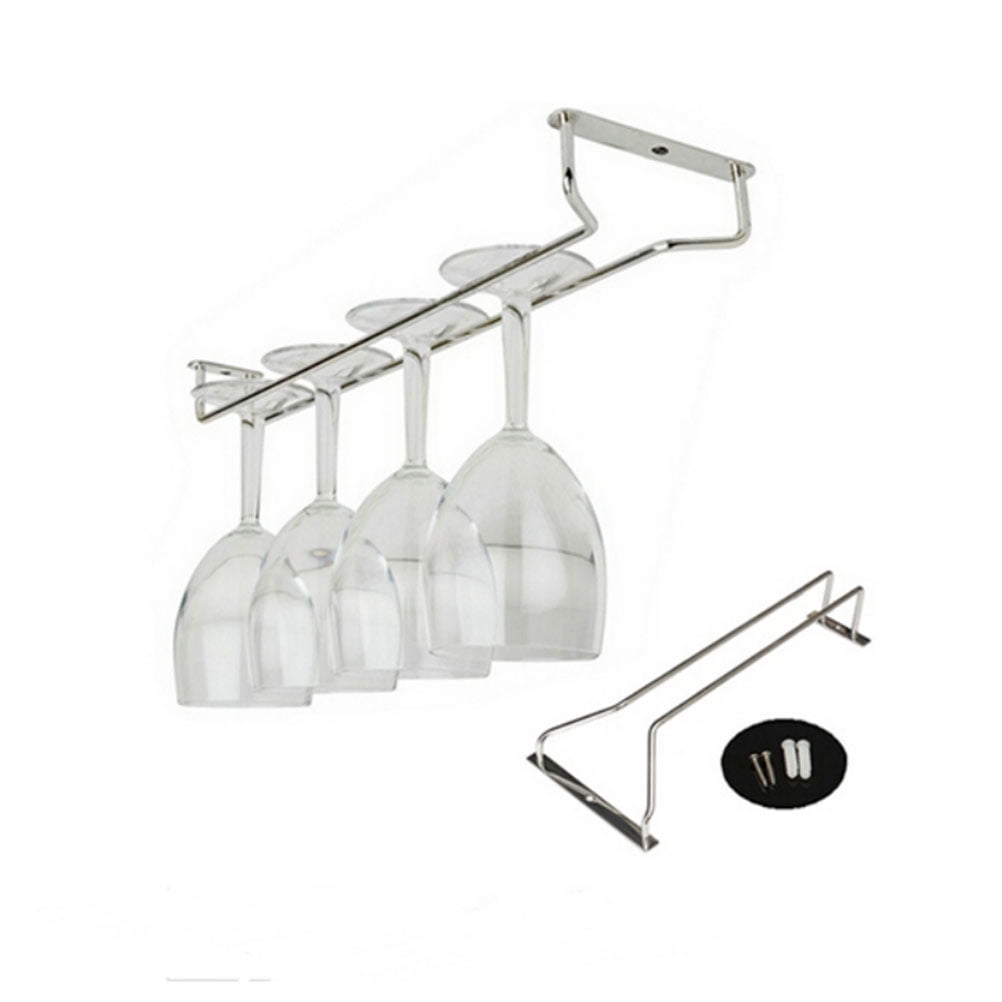 Raindrops Home Use 1 Set Wall Goblet Glass Holder Metal Chrome Plated ...