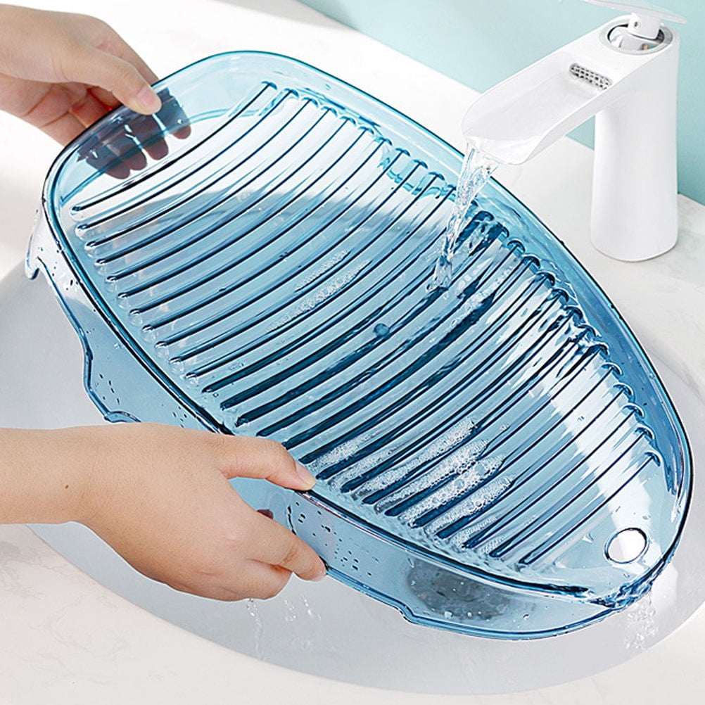 Raindrops washing scrub board Washboard Plastic Blue Clothes Washboard ...