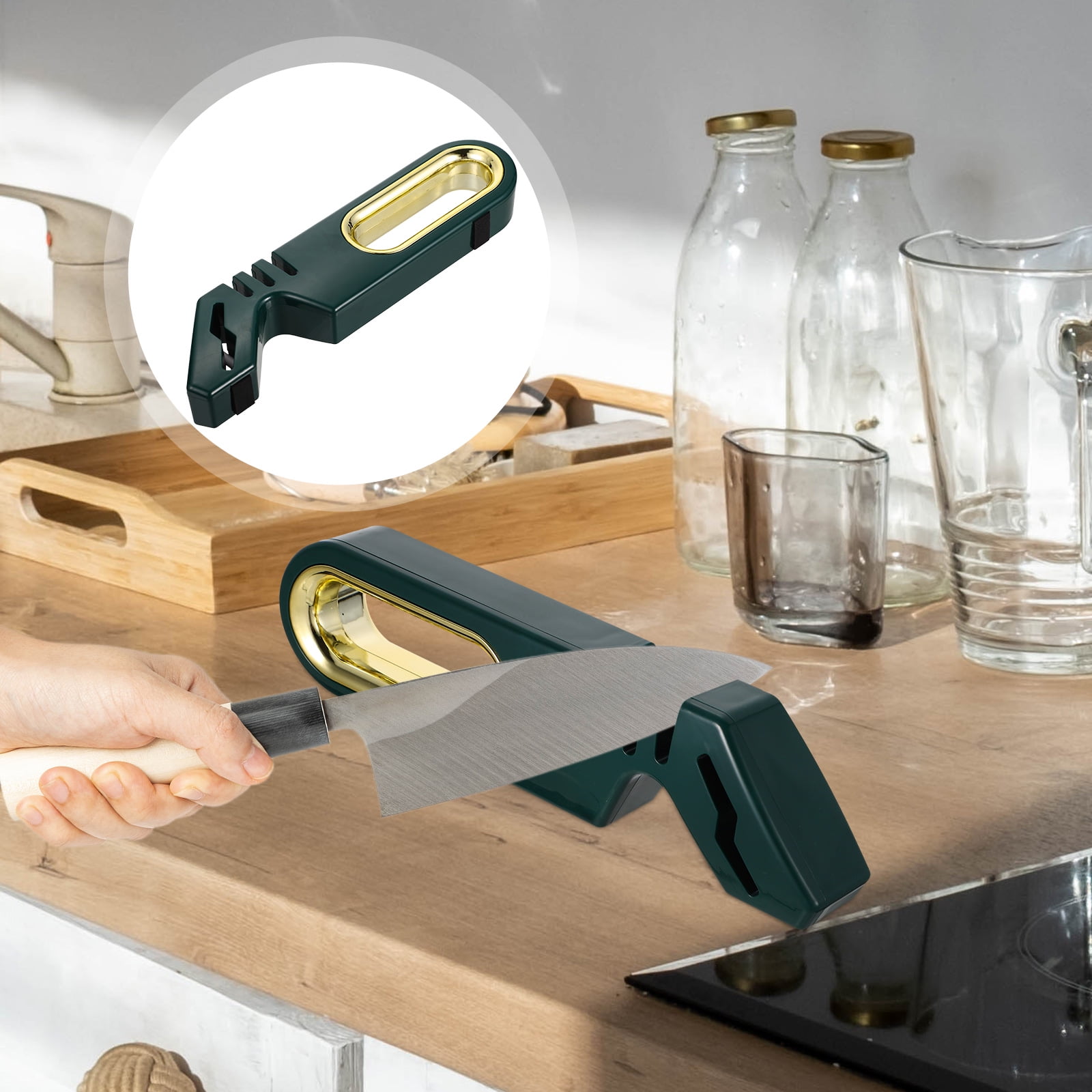 Raindrops Household Users Portable Sharpening Tool Small Stone Kitchen ...