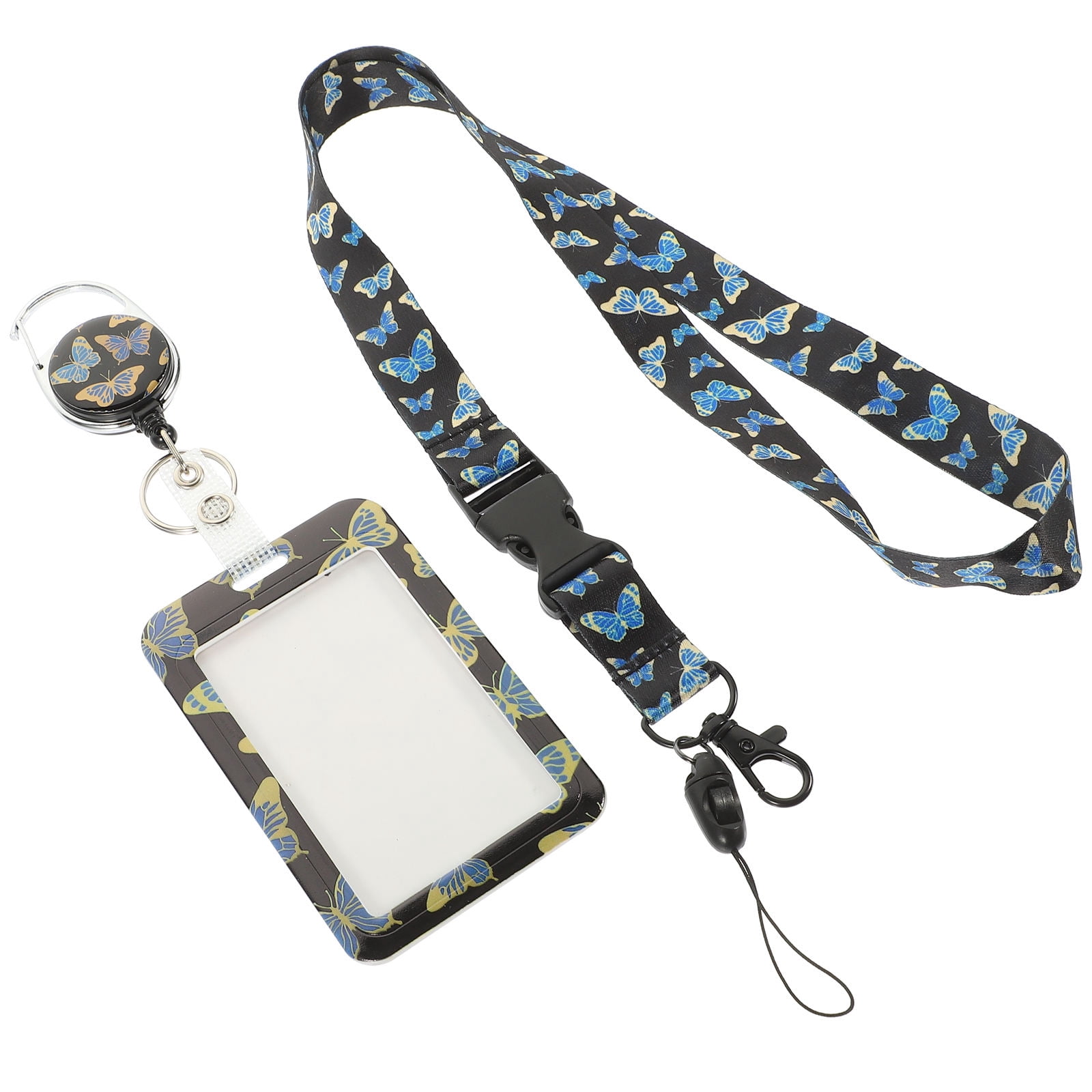 Raindrops ID Card Holder with String Lightweight Badge Work - Walmart.com