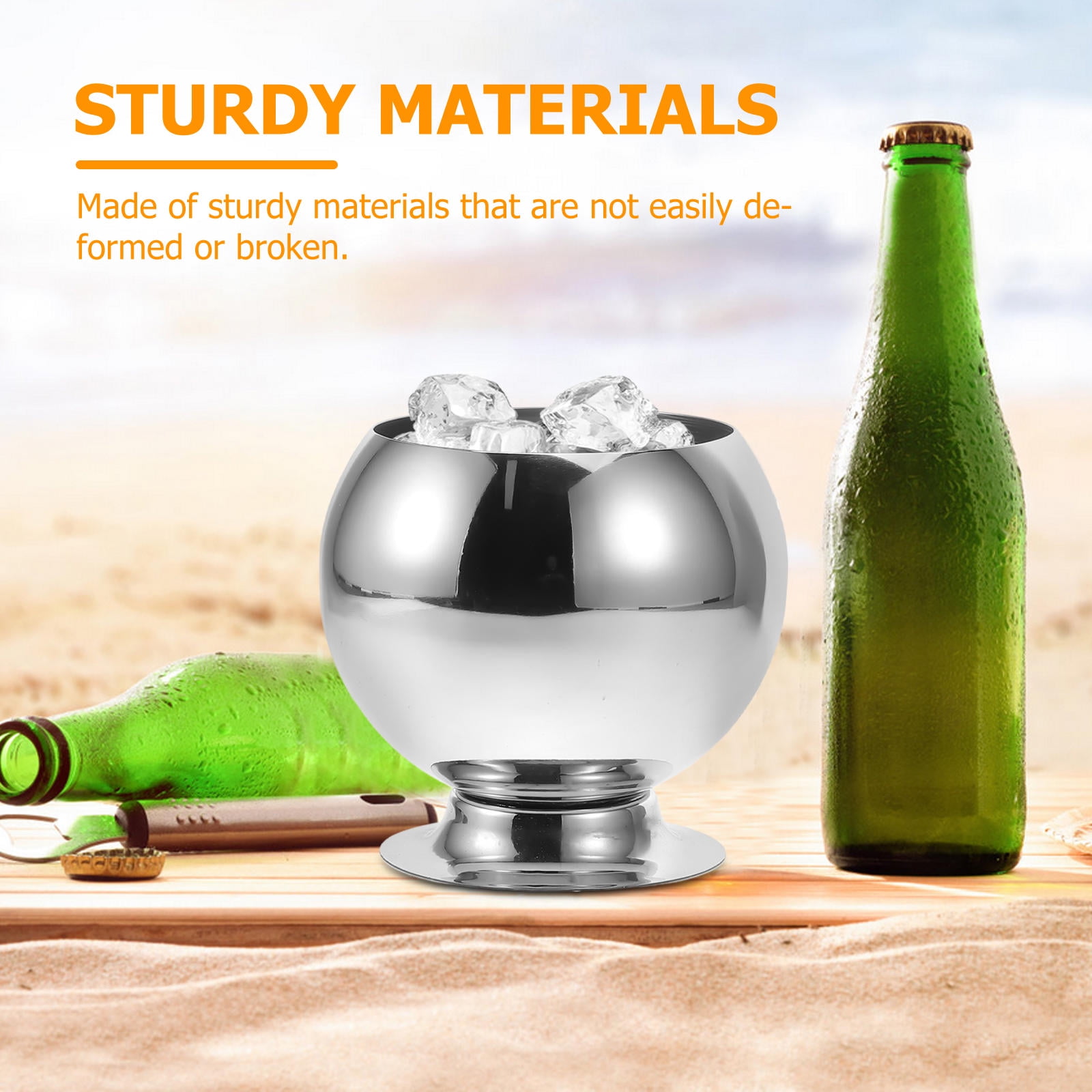 Raindrops Ice Cube Bucket Thick Storage Bucket Party Ice Cube Container ...