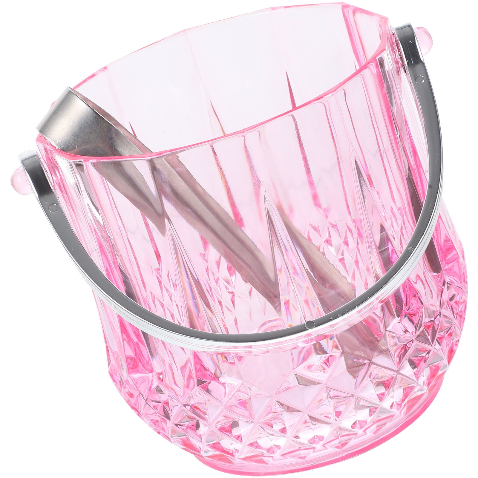 Raindrops Ice Tub For Drinks Ice Bucket Pink Plastic Storage 1 Set ...