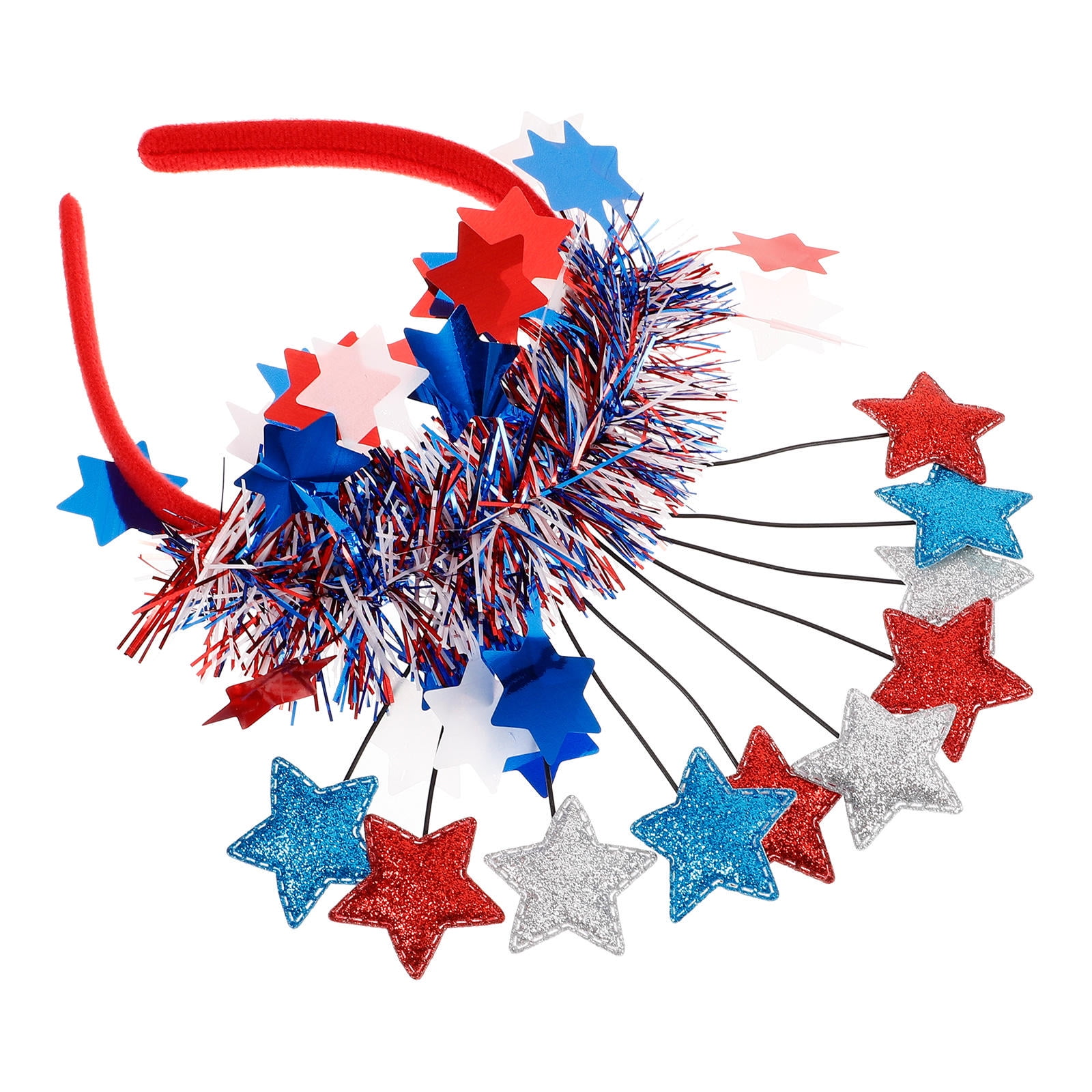 SHINYPASING Star Shaped Headbands White Church Celebration Usa Hair ...