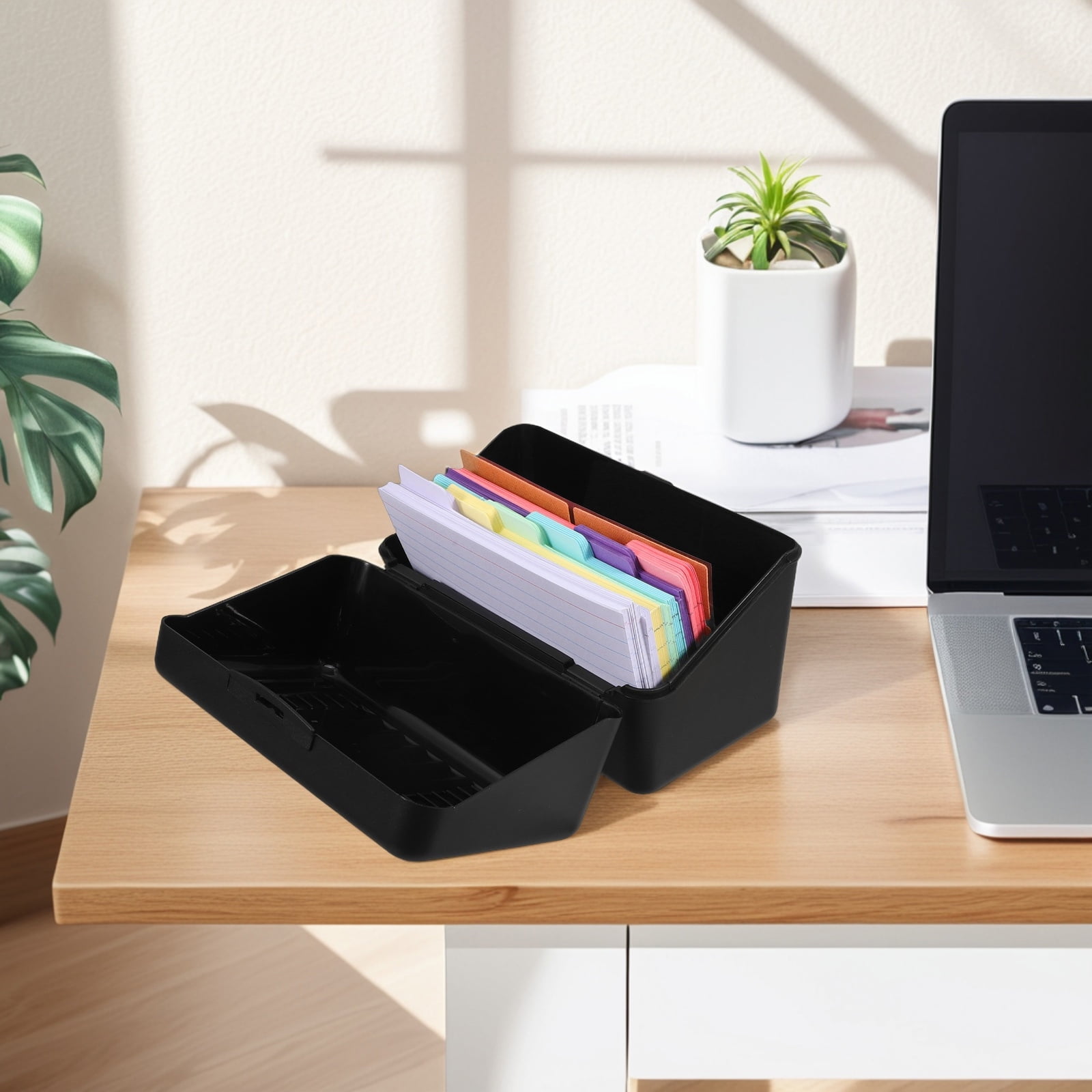 Raindrops Index Card Organizer Set with Tabbed Cards for Office Use ...