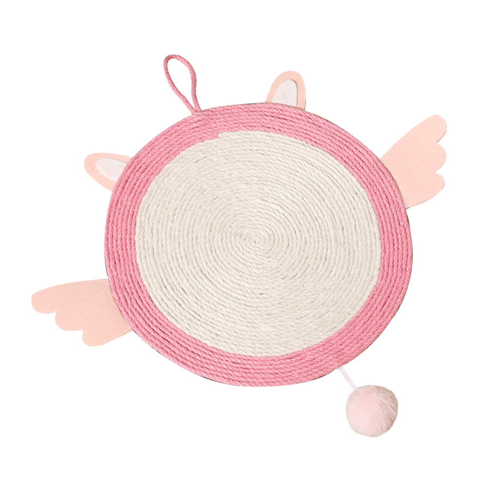 Raindrops Indoor Play 1Pack Pink Cat Scratch Pads with Sisal Rope and ...