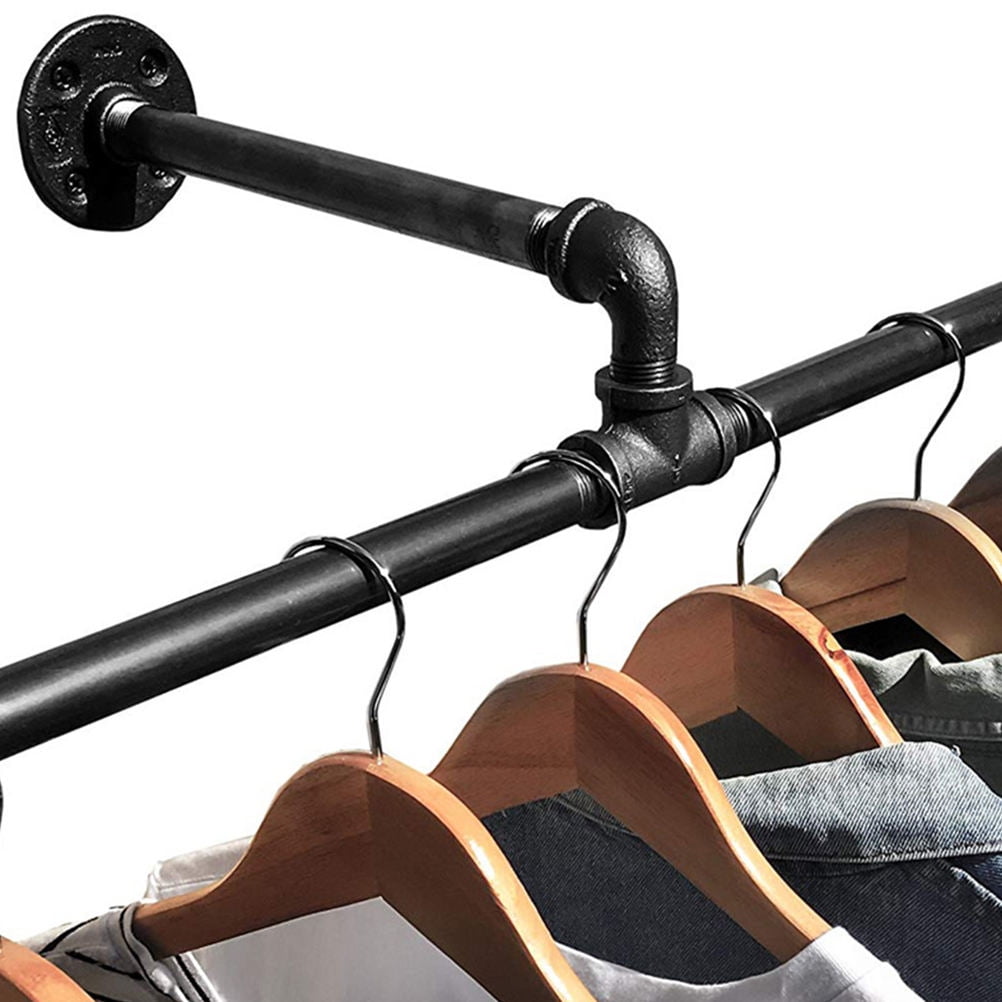 Raindrops Industrial Pipe Hanger Iron Laundry Room Clothes Rack Vintage ...