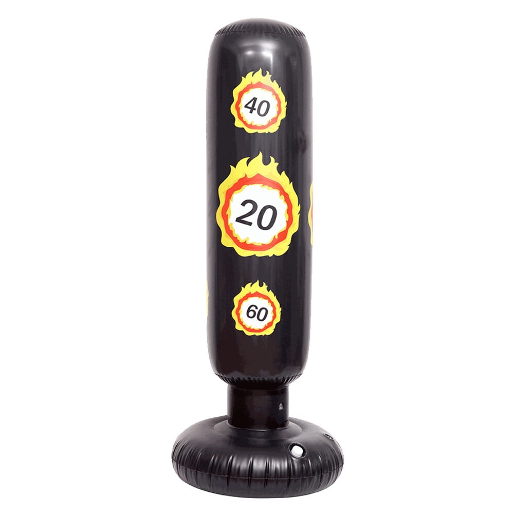 Raindrops Inflatable Boxing Column for Kids Playing Black PVC Always ...