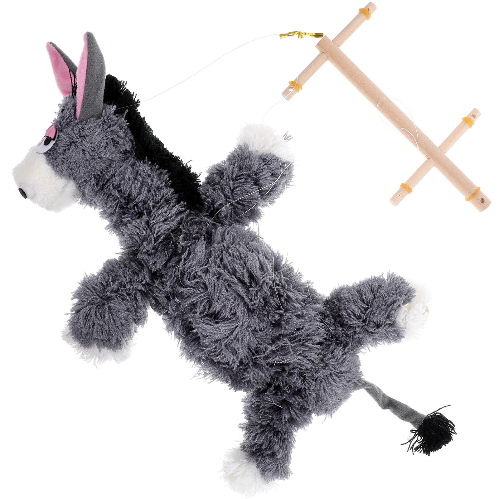 Raindrops Interactive Grey Plush Animals Marionette Puppet for Kids ...