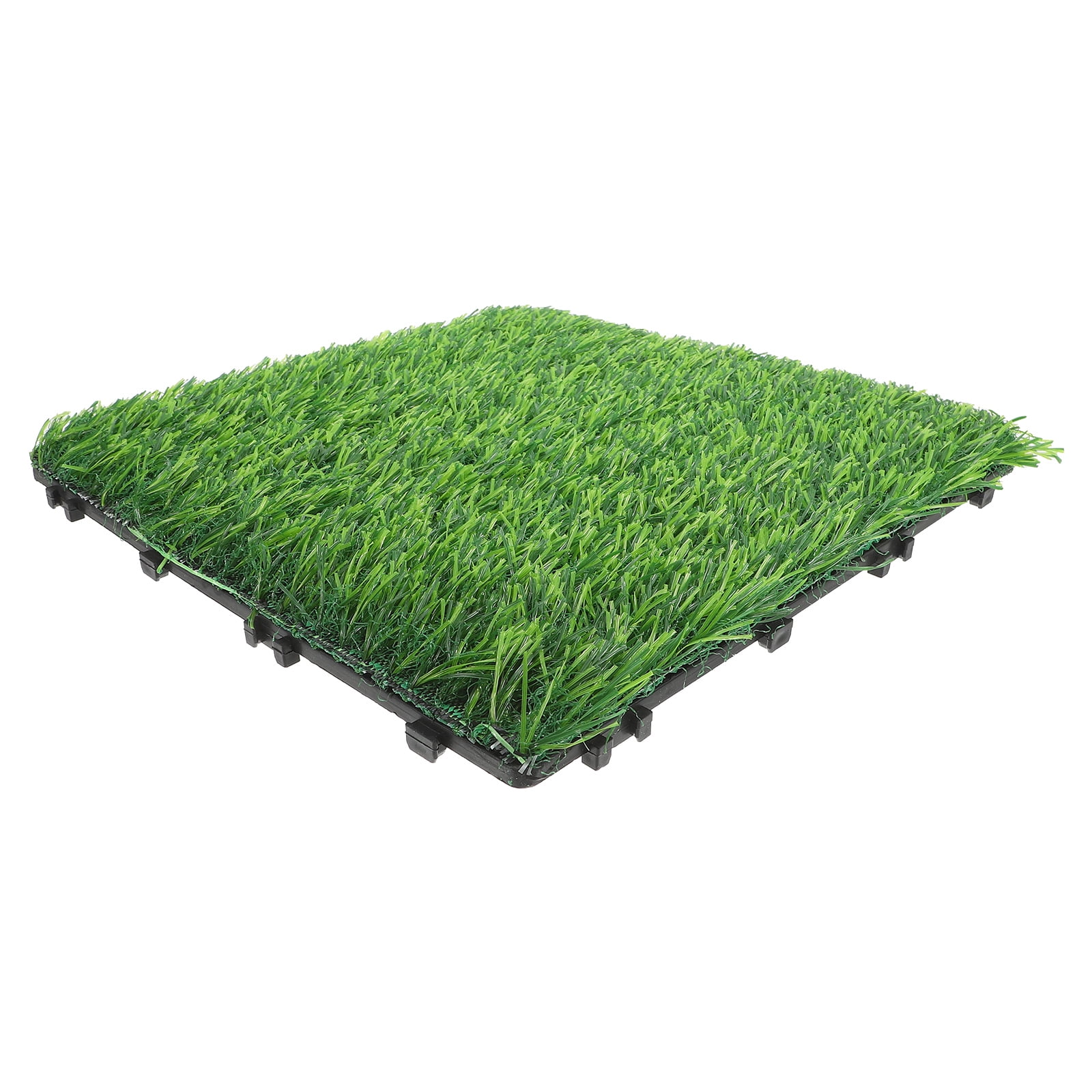 Raindrops Interlocking Artificial Grass Tiles for Garden Patio ...