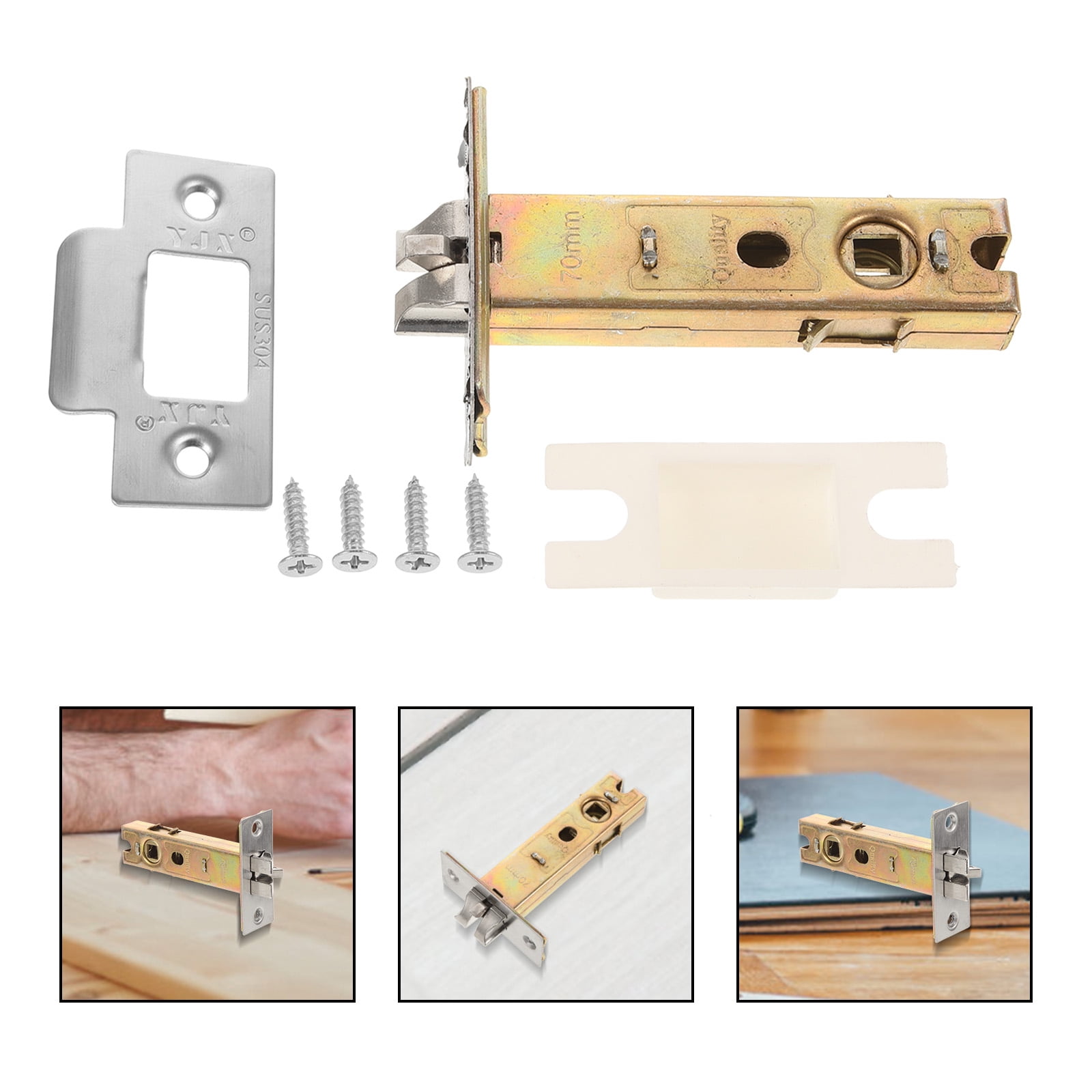 Raindrops Internal Door Lock Tubular Lock 10.50X6.30X2.70CM Prevent ...