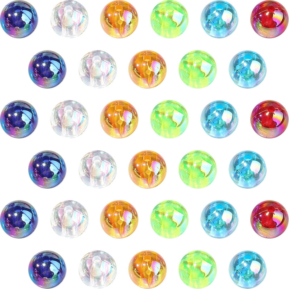 Raindrops Seamless Loose Ball Beads Acrylic Colorful 200Pcs for Diy ...