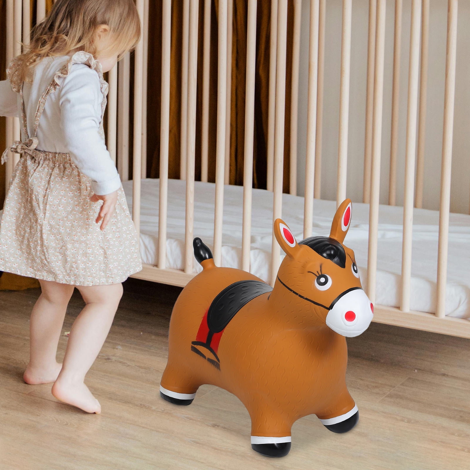 Raindrops Jumping Hopping Horse Toys for Kids Indoor Outdoor Activity Ride Jumping Horse ...