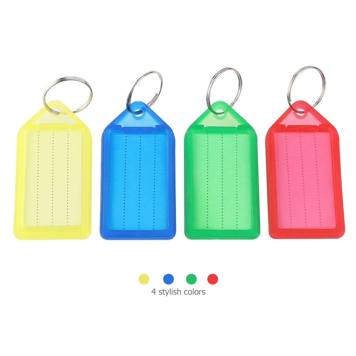 Raindrops Key Tags Pack of 60, Key Labels with Ring & Label Window for ...