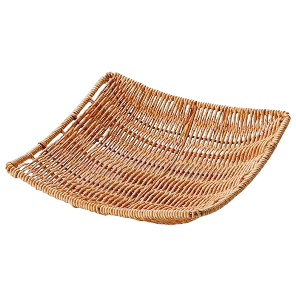 Raindrops Khaki Plastic Serving Basket for Home Elegant Storage ...