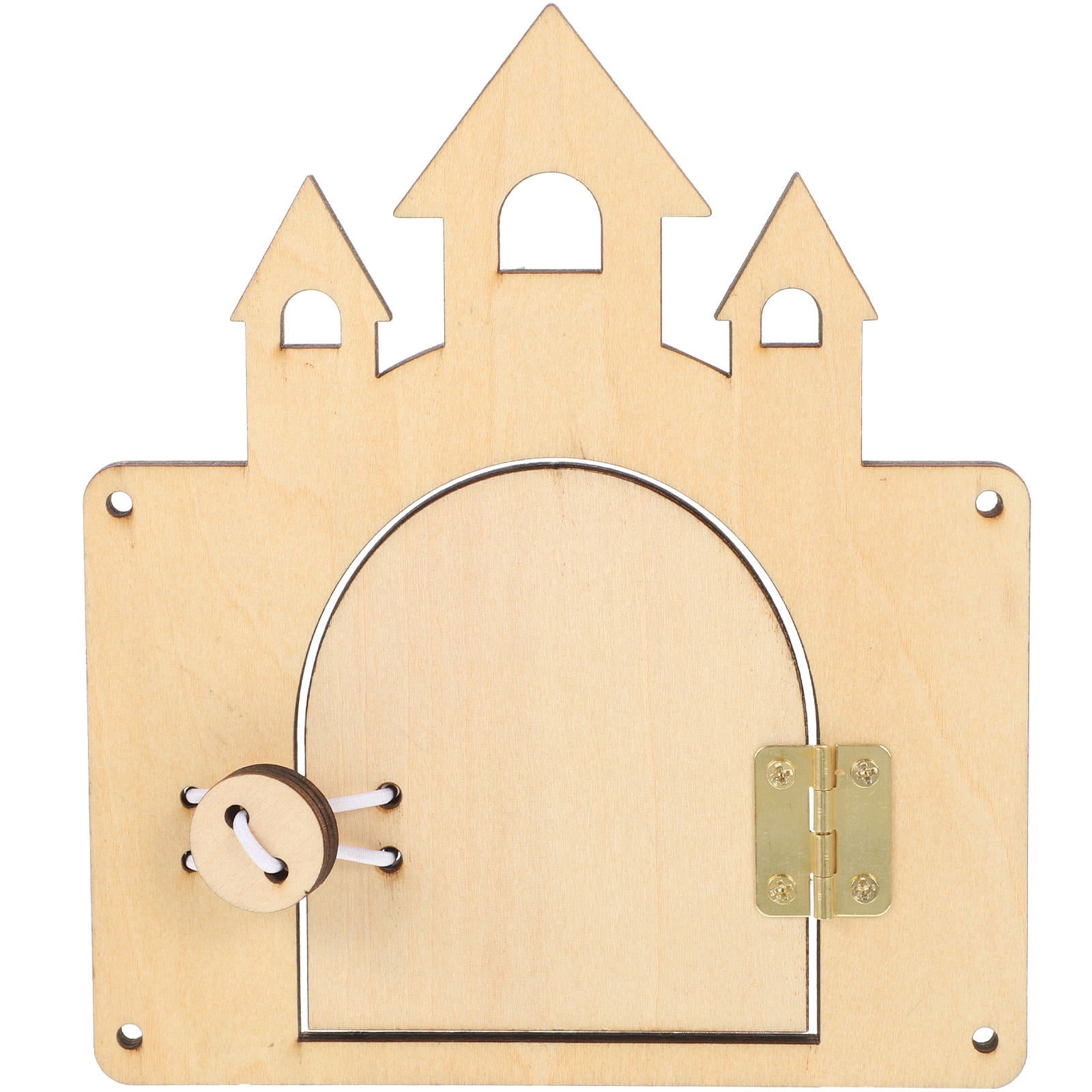Raindrops Khaki Wooden Educational Busy Board for Kids DIY Play Toy ...
